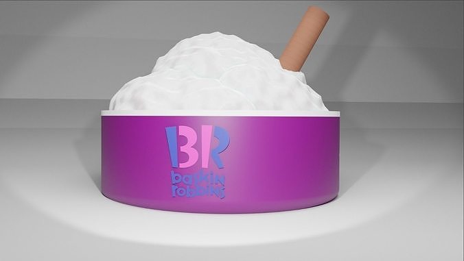 Baskin Robbins free 3D model | CGTrader