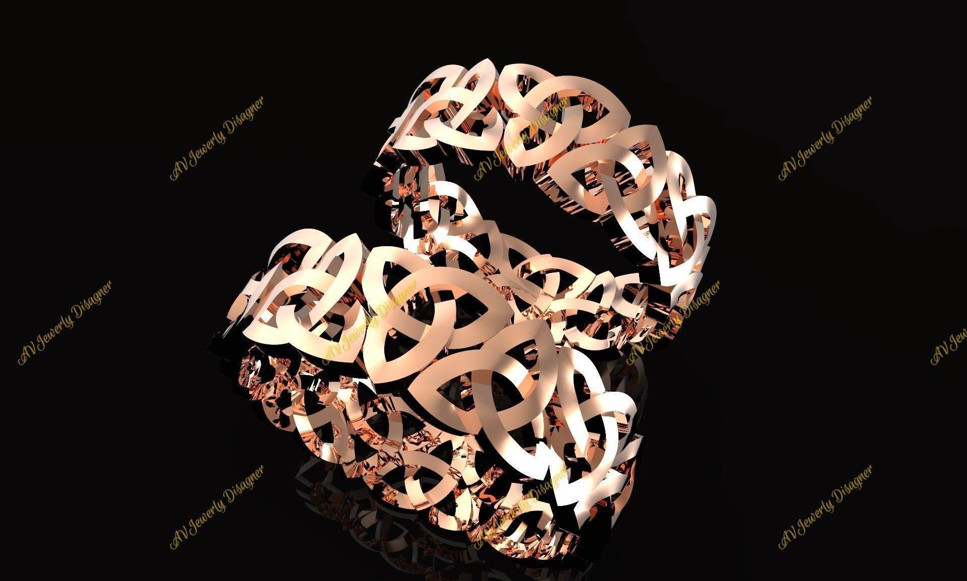 AV Designe 17 Engagement Rings 3D model 3D printable | CGTrader