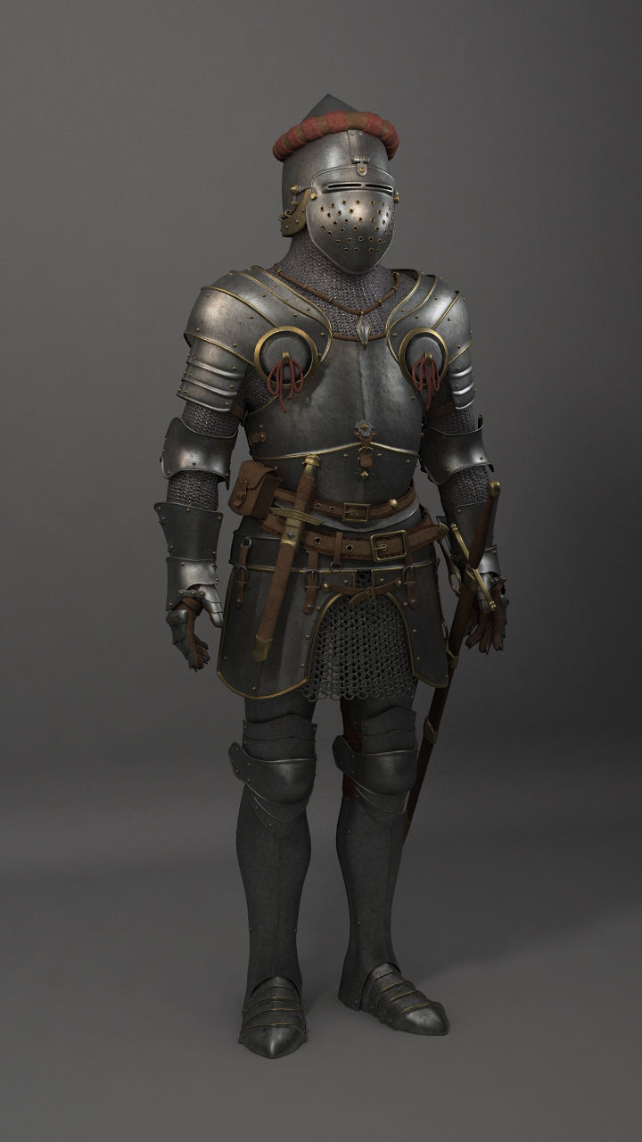 Knight in armor 3D model | CGTrader