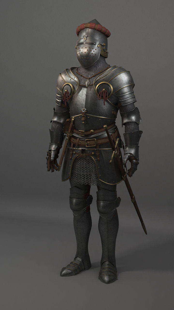 Knight in armor 3D model | CGTrader