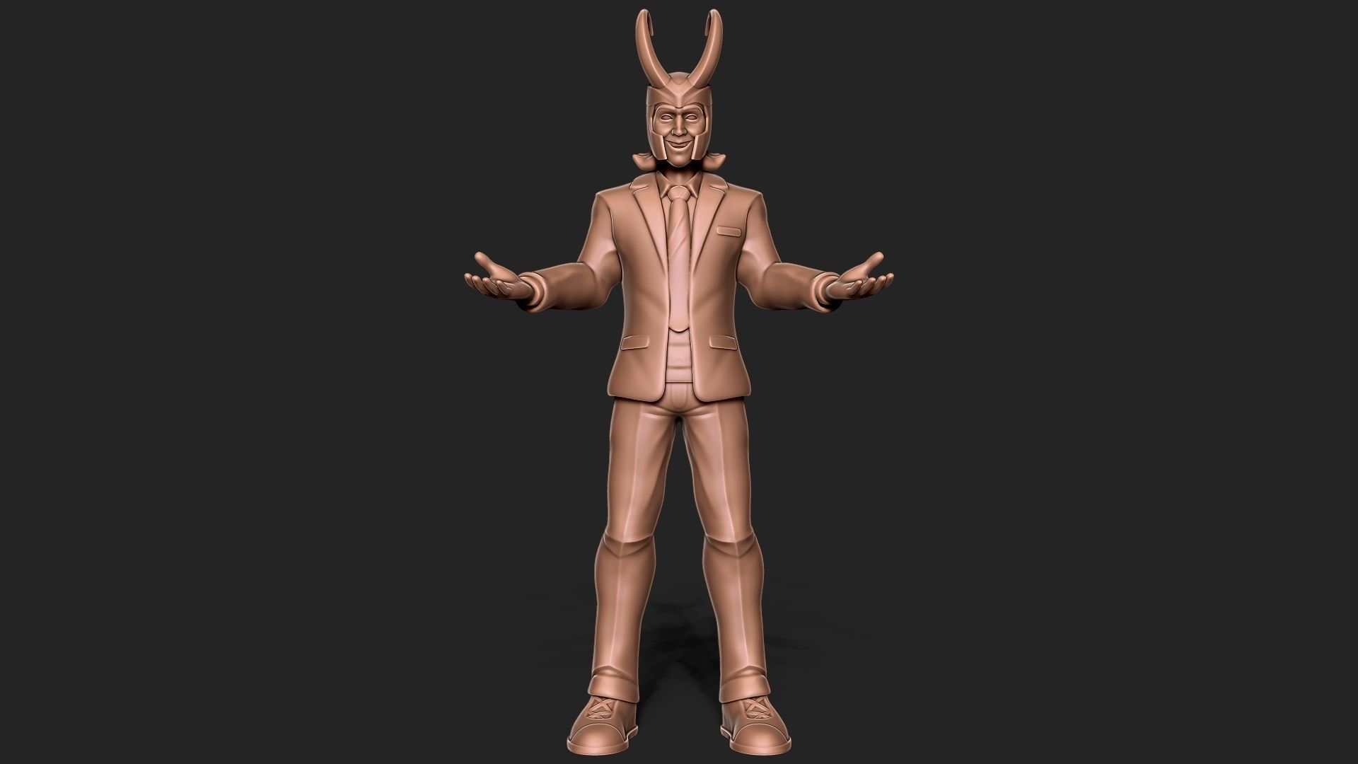 LOKI AVENGERS MCU TOM HIDDLESTON STATUE 3D model 3D printable | CGTrader