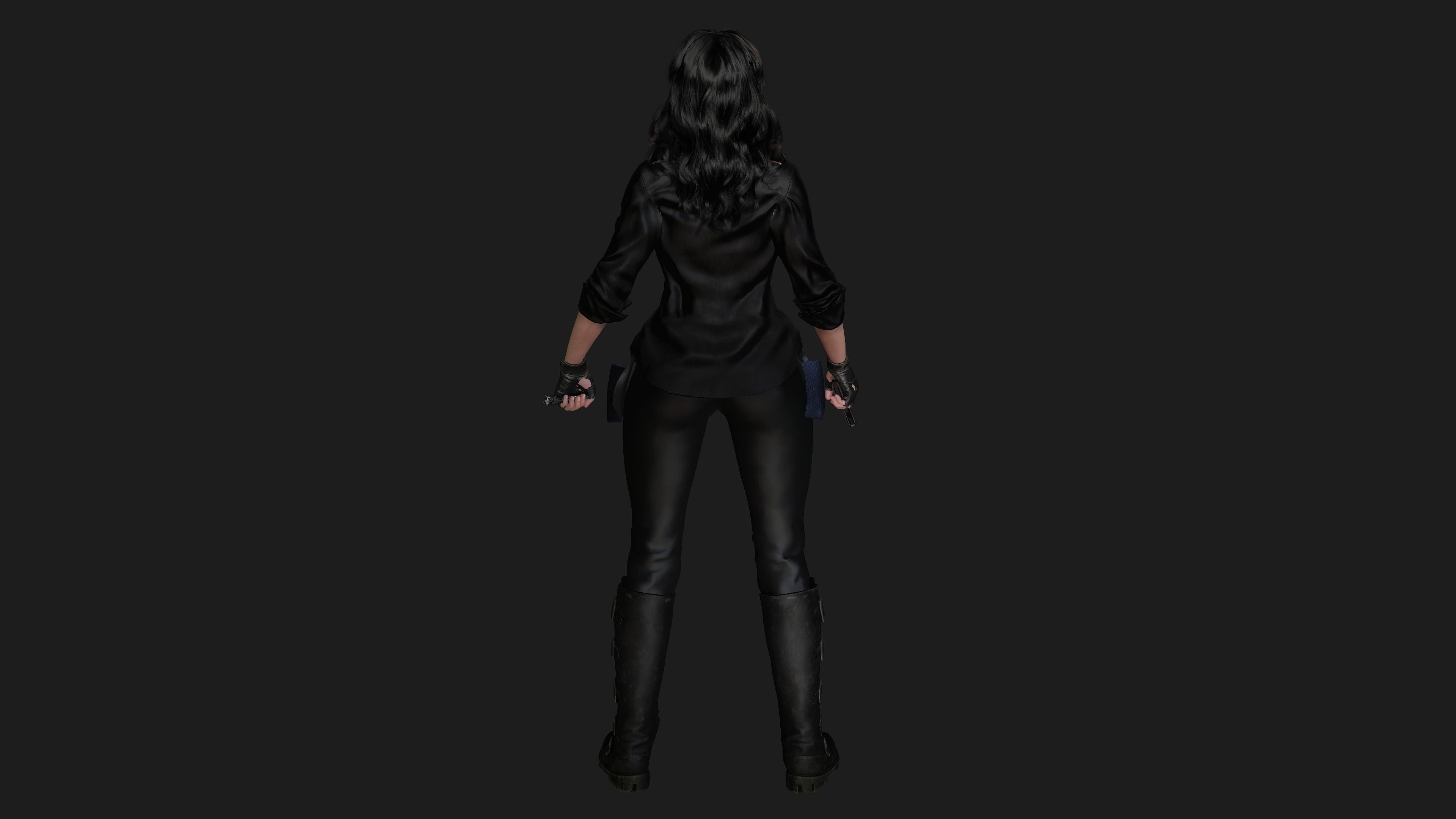 3D model AAA 3D REALISTIC CHARACTER POLICE WOMAN - HUMAN RIG GAME READY ...