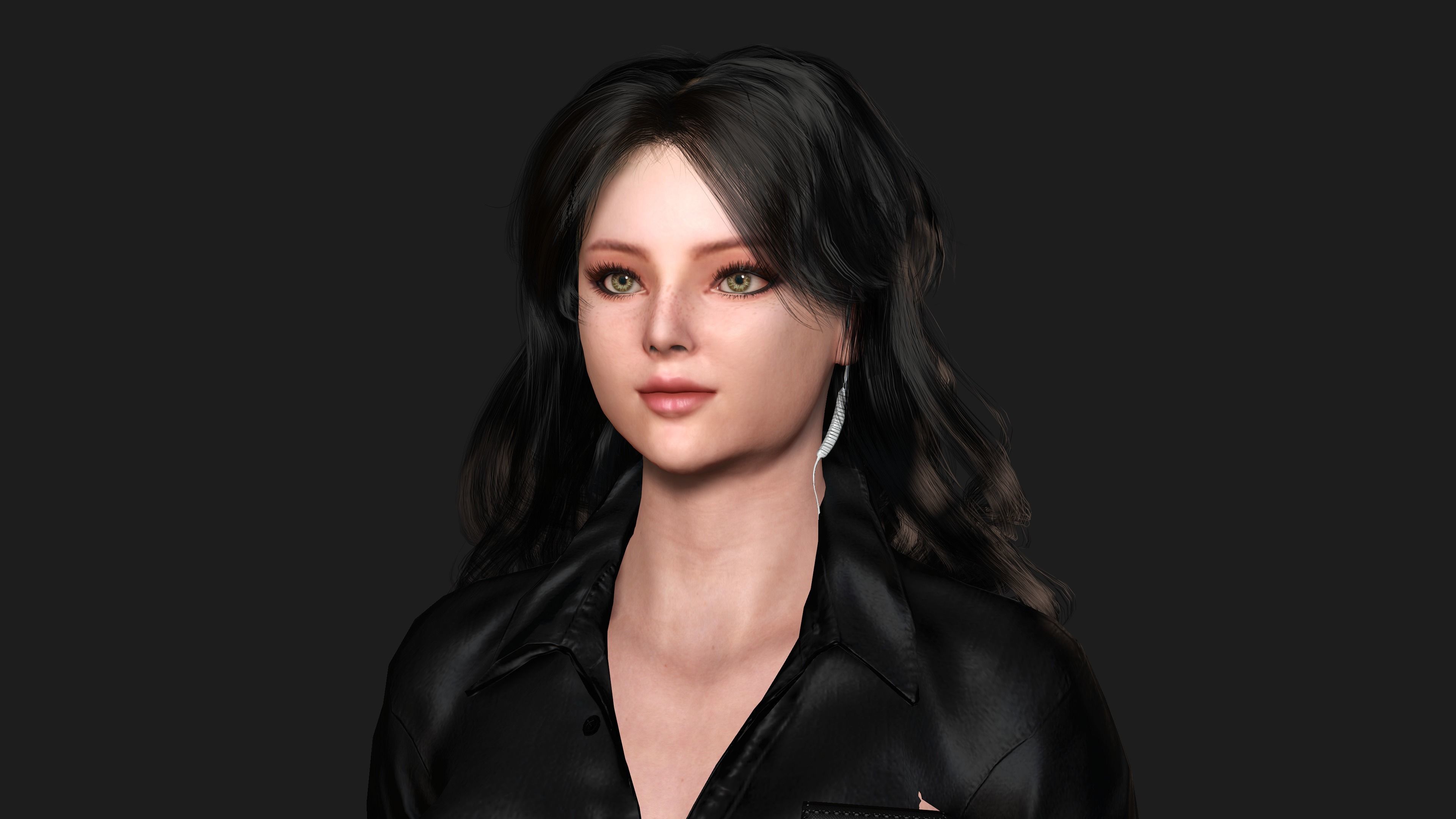 3D model AAA 3D REALISTIC CHARACTER POLICE WOMAN - HUMAN RIG GAME READY ...