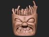 Angry french fries 3D model 3D printable | CGTrader