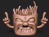 Angry french fries 3D model 3D printable | CGTrader