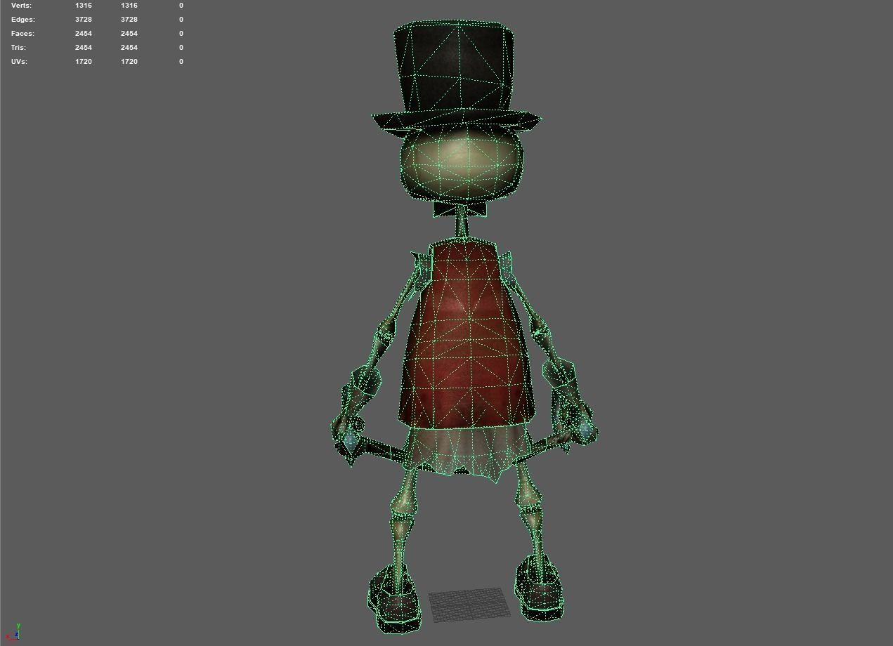 3D model Pirat Skeleton in Rob Hat and Hooks VR / AR / low-poly | CGTrader