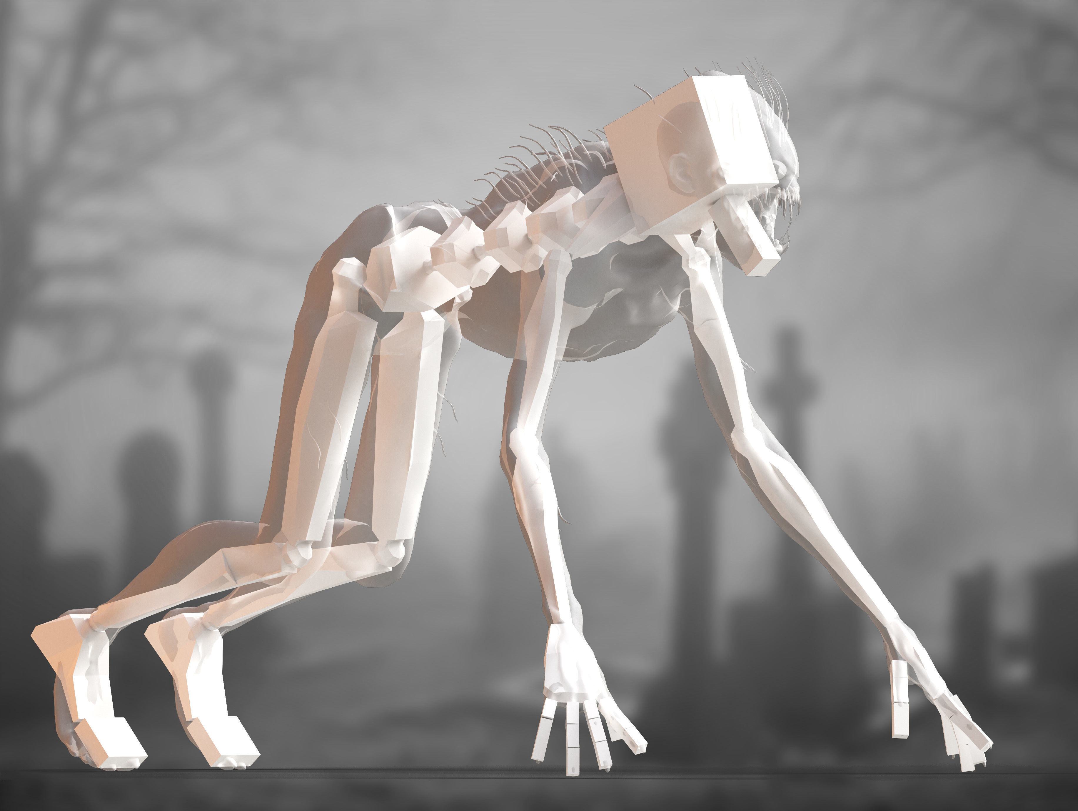 3D model Chupacabra VR / AR / low-poly rigged | CGTrader