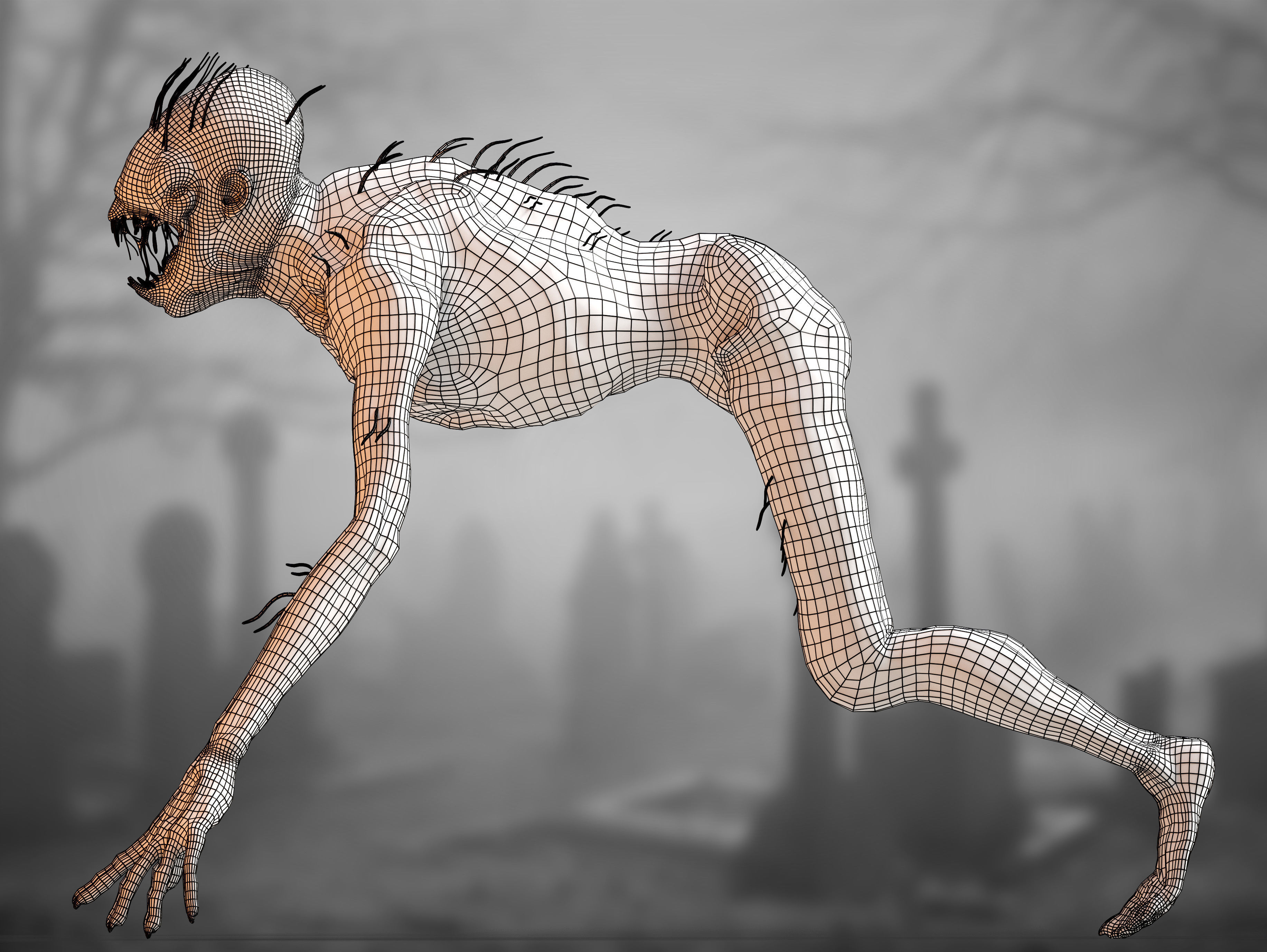 3D model Chupacabra VR / AR / low-poly rigged | CGTrader