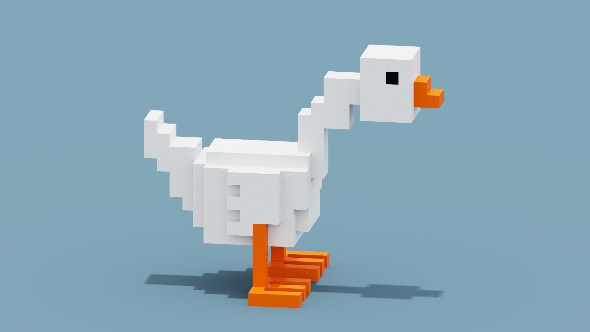 3D model Voxel Goose VR / AR / low-poly | CGTrader