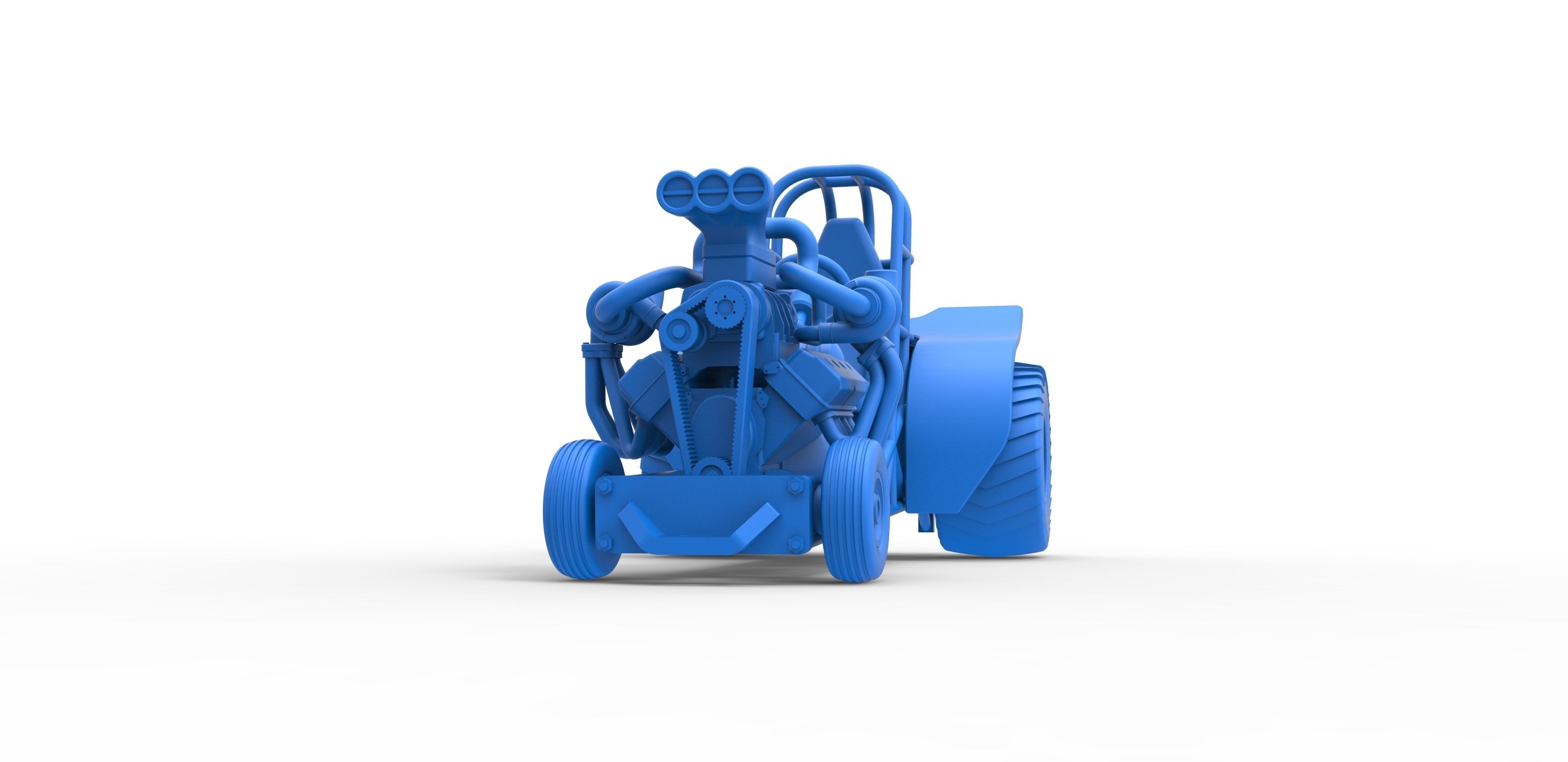 Mini Rod pulling tractor 7 Scale 1 to 25 3D model 3D printable | CGTrader