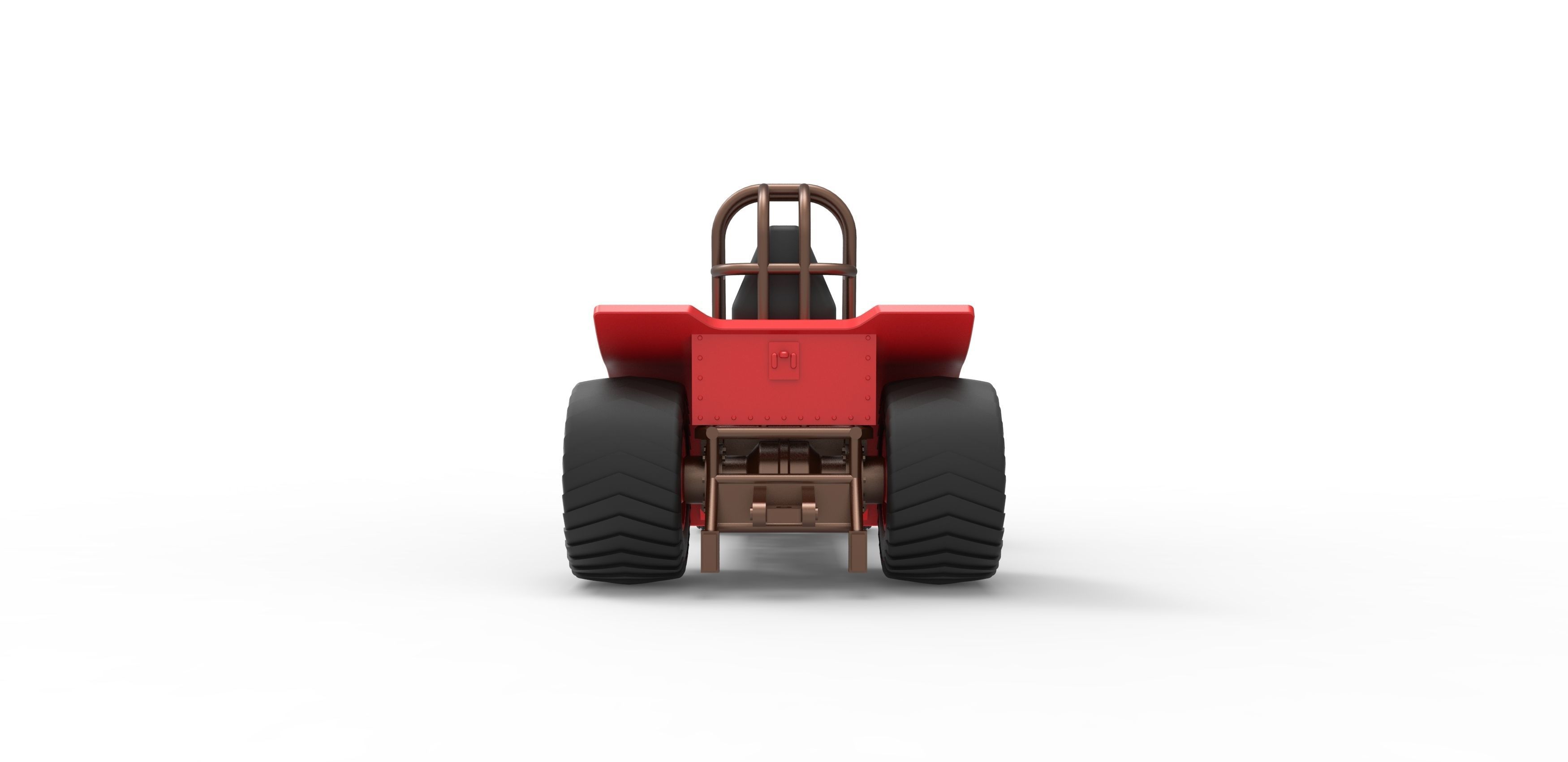 Mini Rod pulling tractor 7 Scale 1 to 25 3D model 3D printable | CGTrader