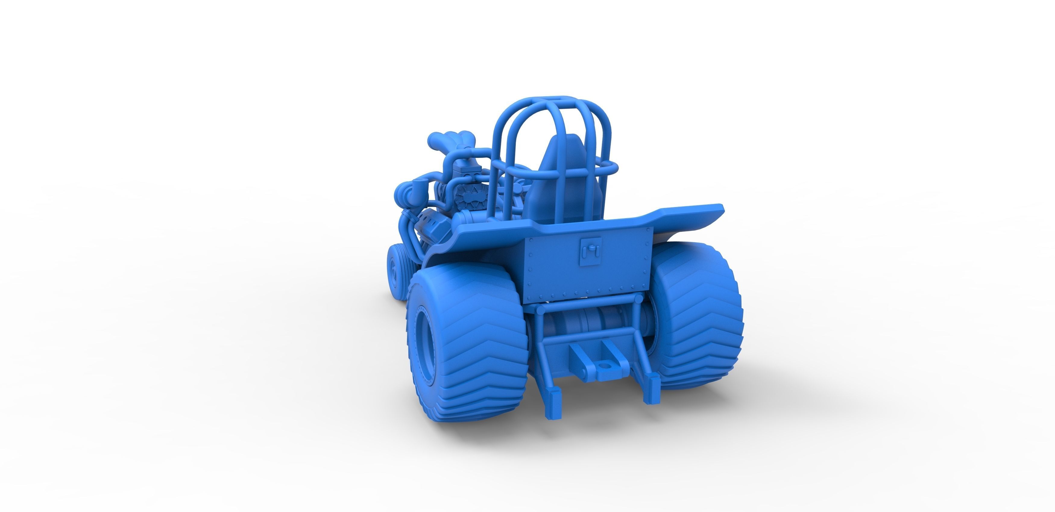 Mini Rod pulling tractor 7 Scale 1 to 25 3D model 3D printable | CGTrader