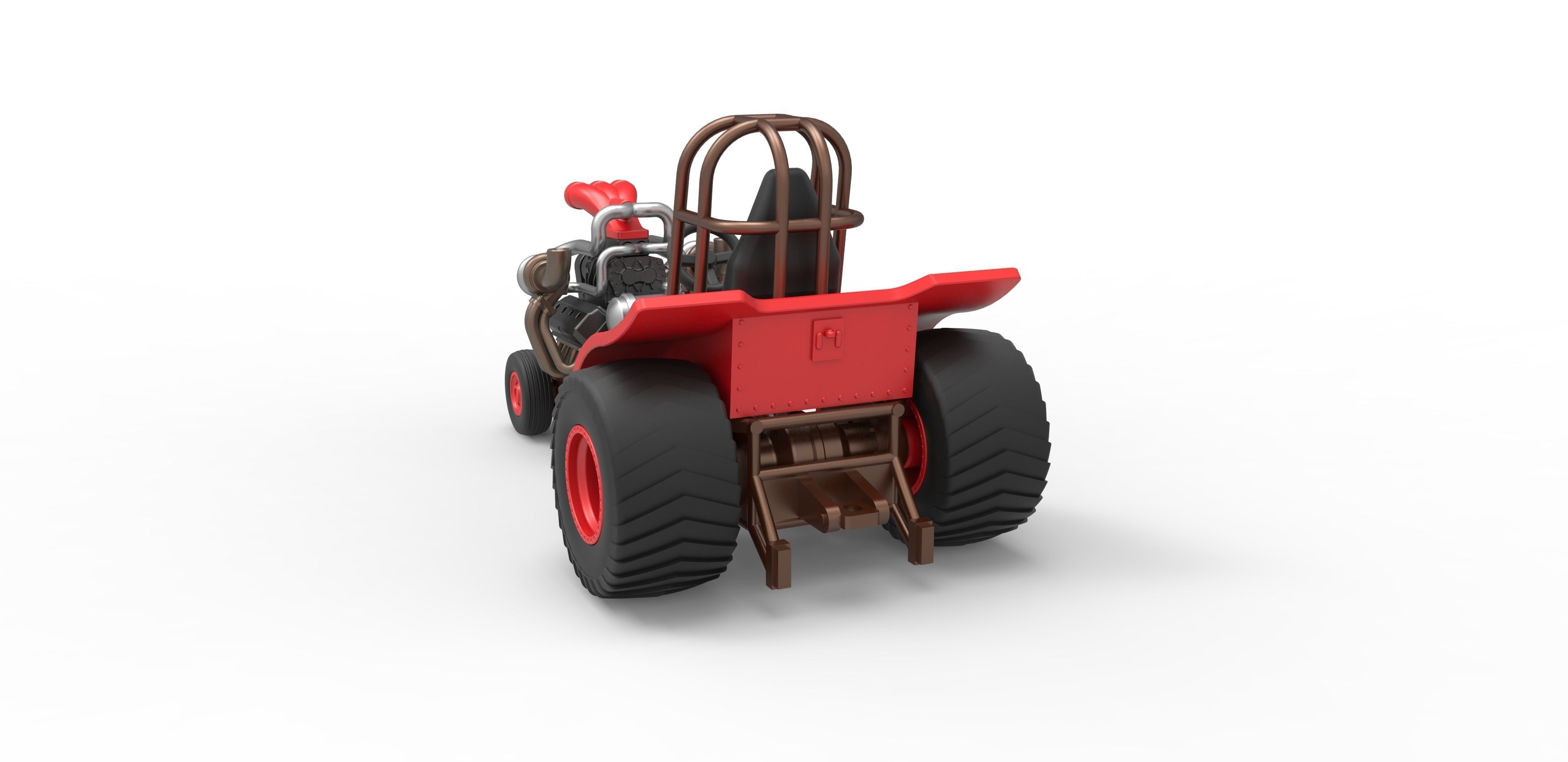 Mini Rod pulling tractor 7 Scale 1 to 25 3D model 3D printable | CGTrader