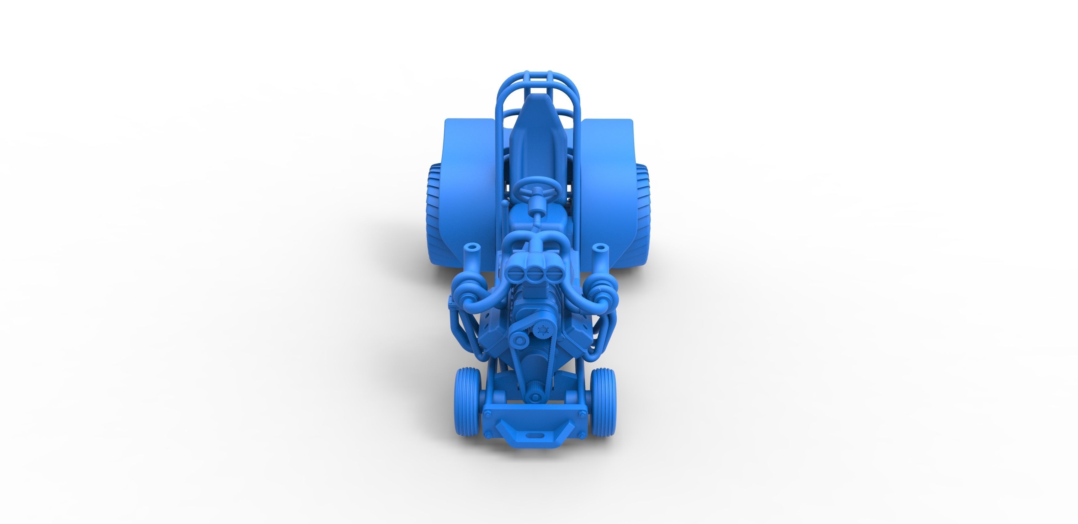 Mini Rod pulling tractor 7 Scale 1 to 25 3D model 3D printable | CGTrader