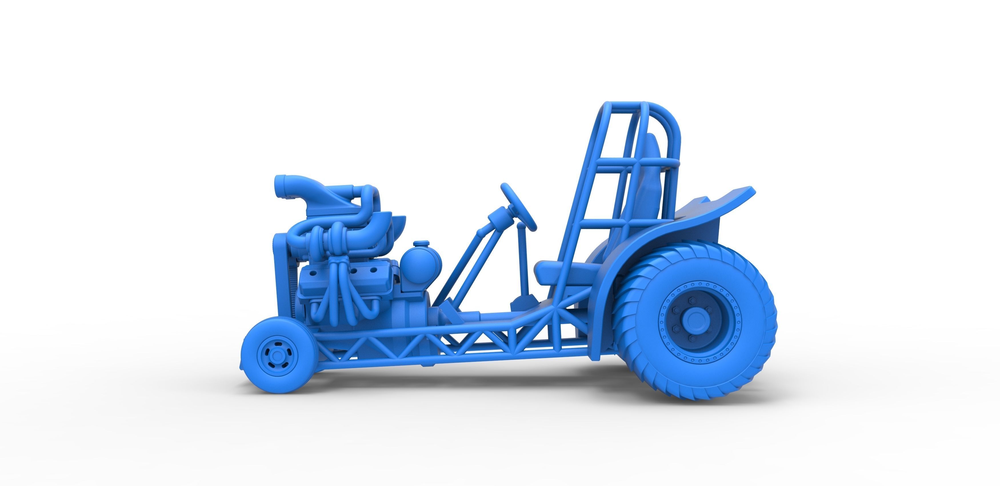 Mini Rod pulling tractor 7 Scale 1 to 25 3D model 3D printable | CGTrader