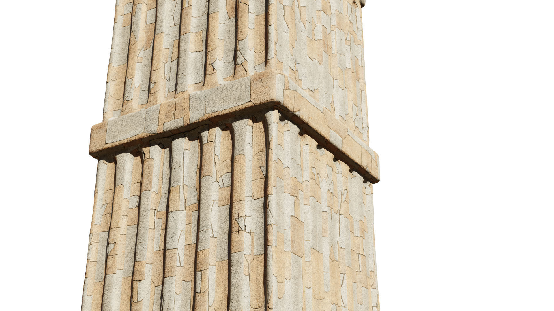 Medieval Architectural Stone Pillar 3D Model free VR / AR / low-poly 3D ...