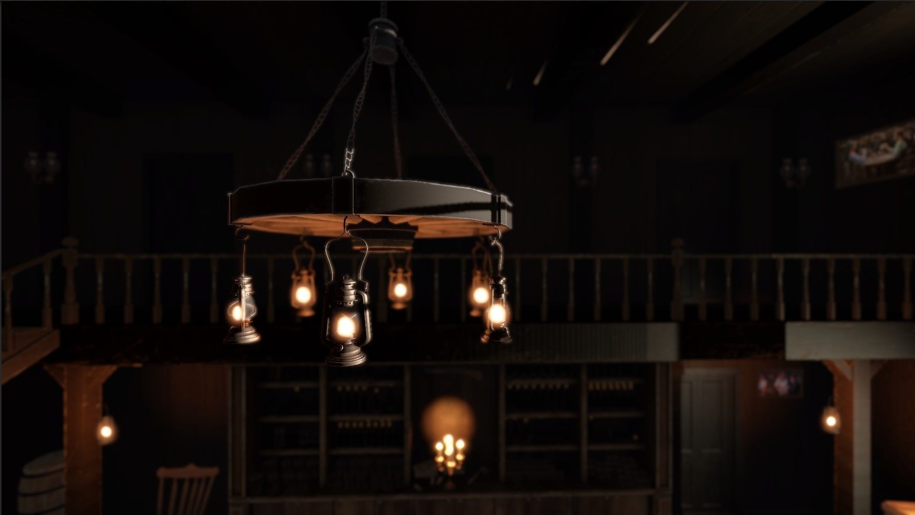 3D model Wild West Saloon Interior VR / AR / low-poly | CGTrader