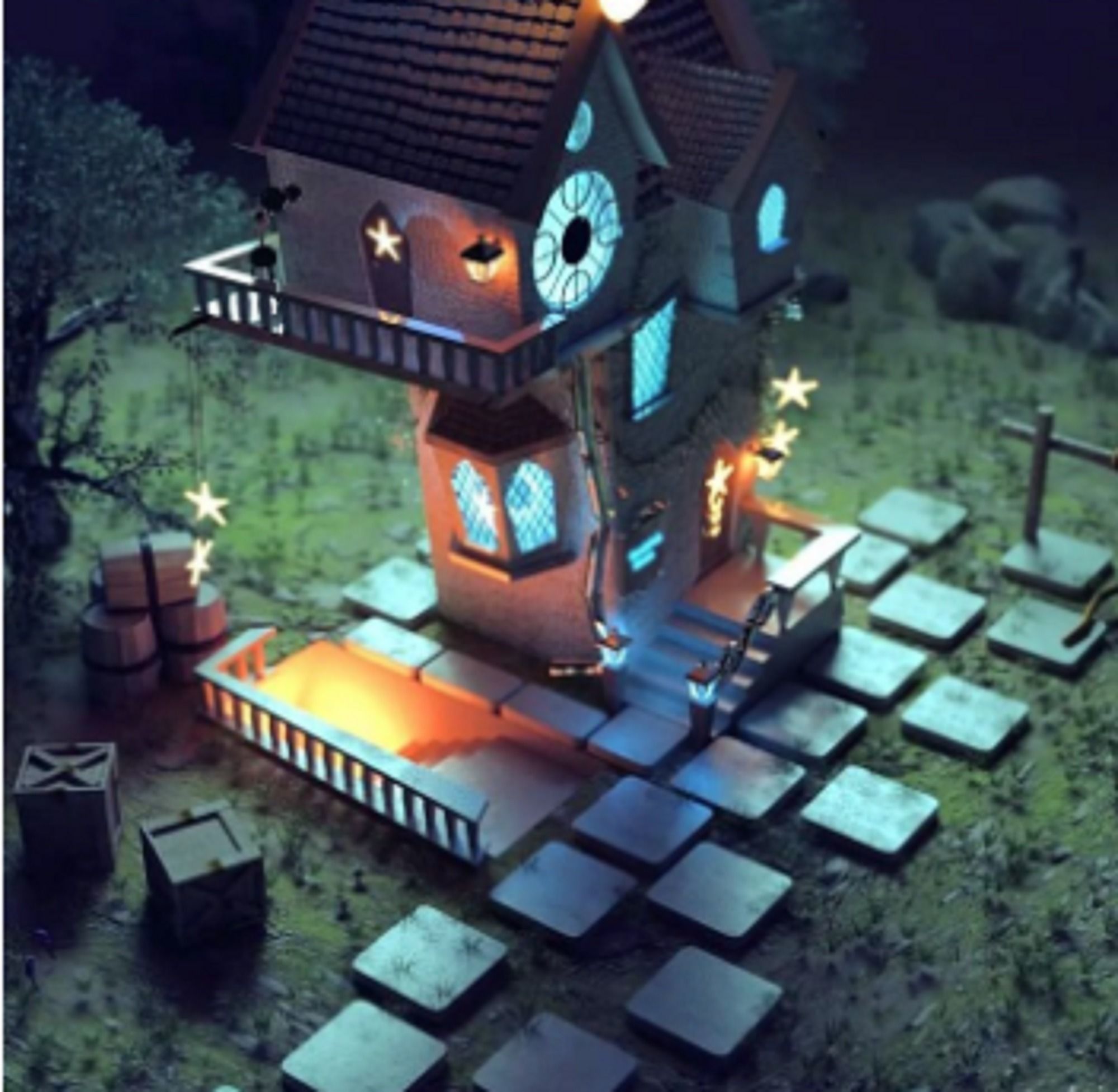 A Beautiful Arcane House 3D model | CGTrader
