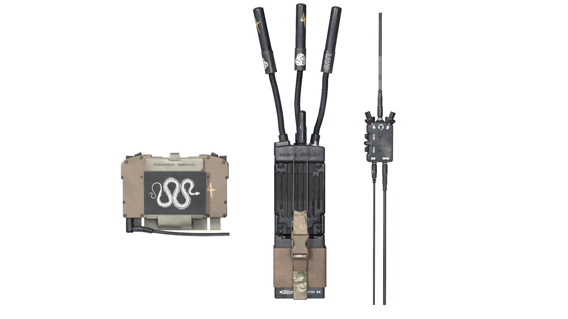 MILITARY Game-Ready Persistent Systems MPU5 Wave Relay Radio 3D model ...