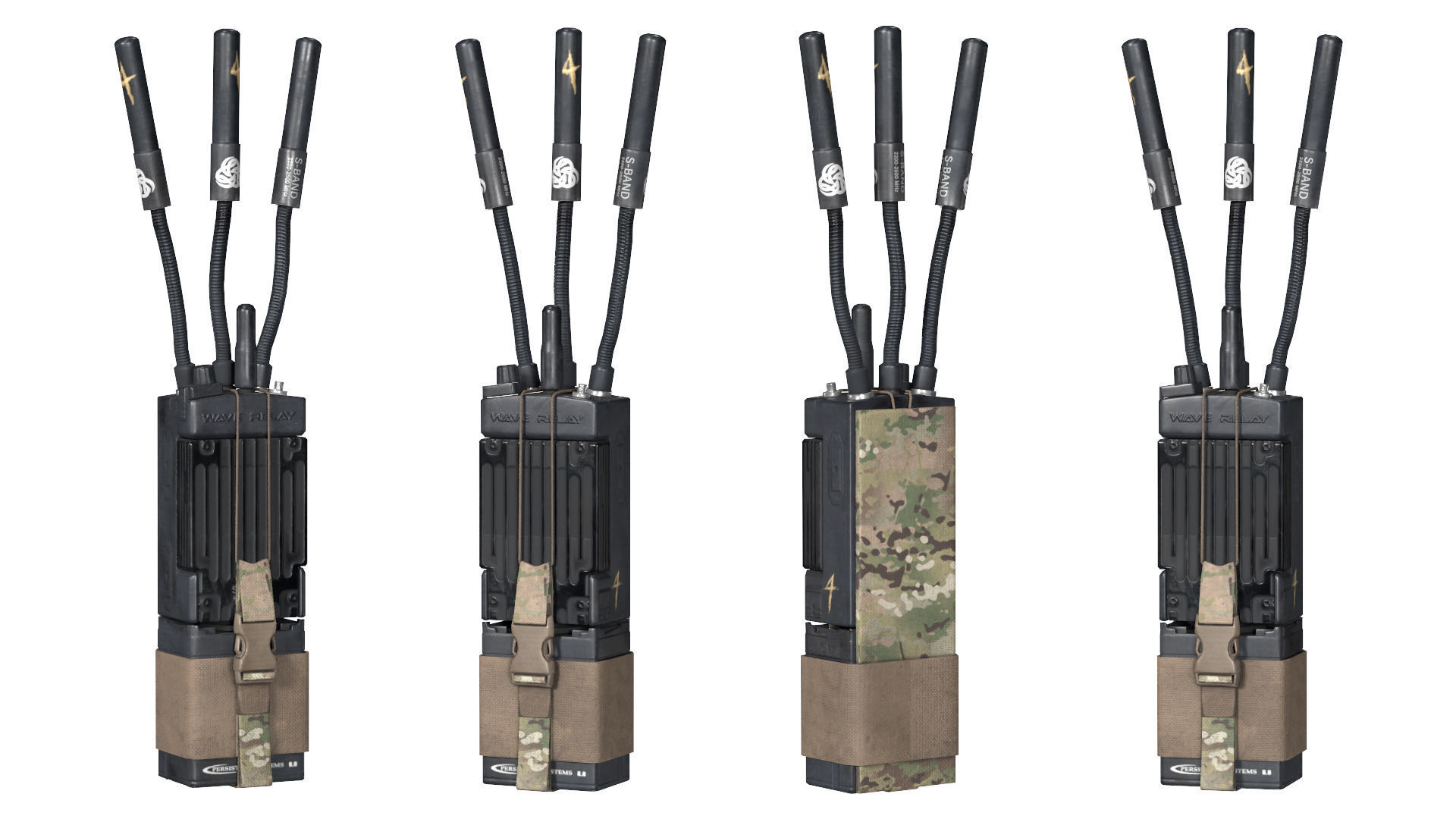 MILITARY Game-Ready Persistent Systems MPU5 Wave Relay Radio 3D model ...