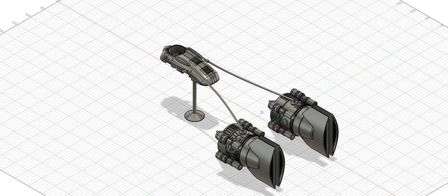 Gasganos POD RACER 3D model 3D printable | CGTrader