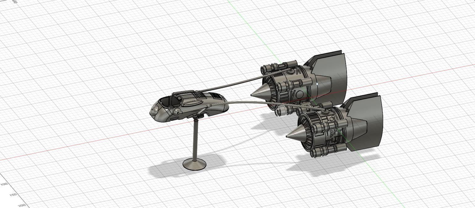 Gasganos POD RACER 3D model 3D printable | CGTrader