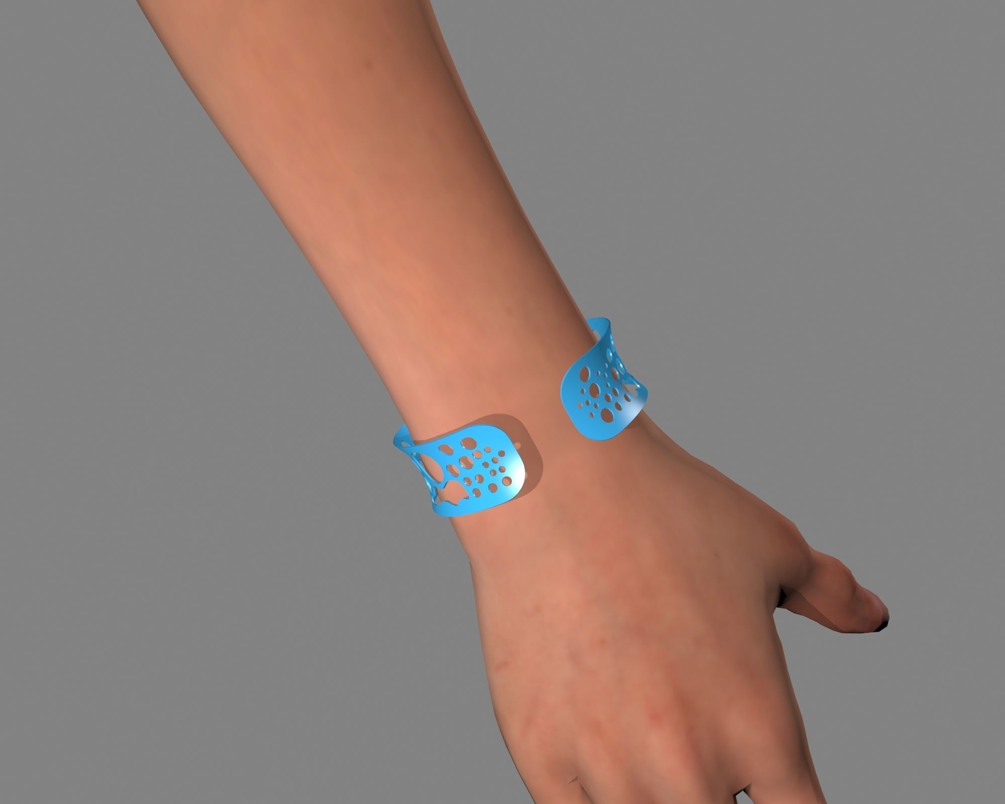 modern bracelet STL jewelry free 3D model 3D printable | CGTrader
