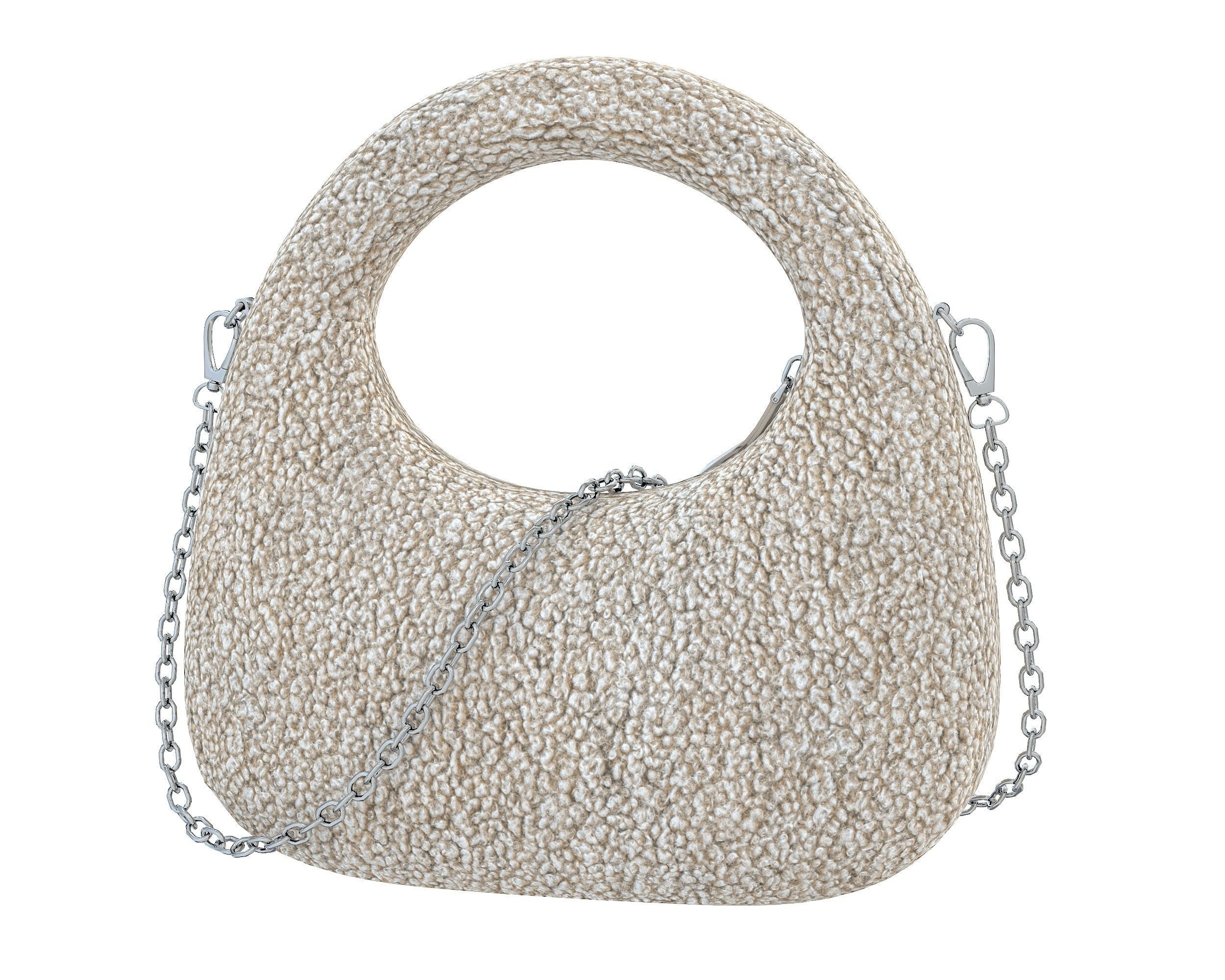 3D model Miu Miu Wander Shearling Mini Bag VR / AR / low-poly | CGTrader