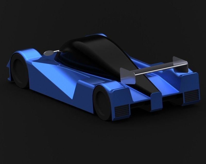 Racing car for CFD training free 3D model | CGTrader