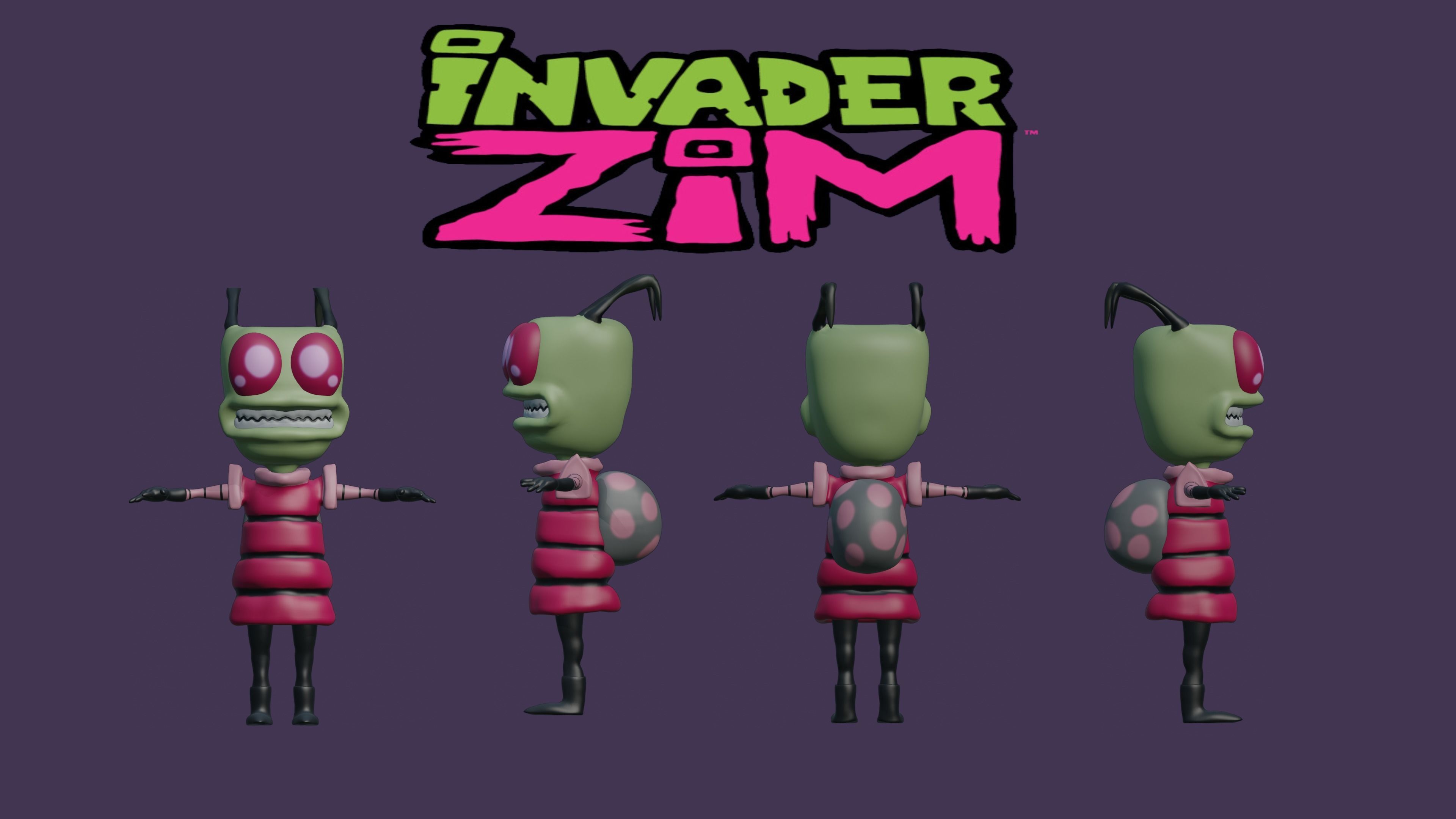 3D model Invader Zim VR / AR / low-poly | CGTrader