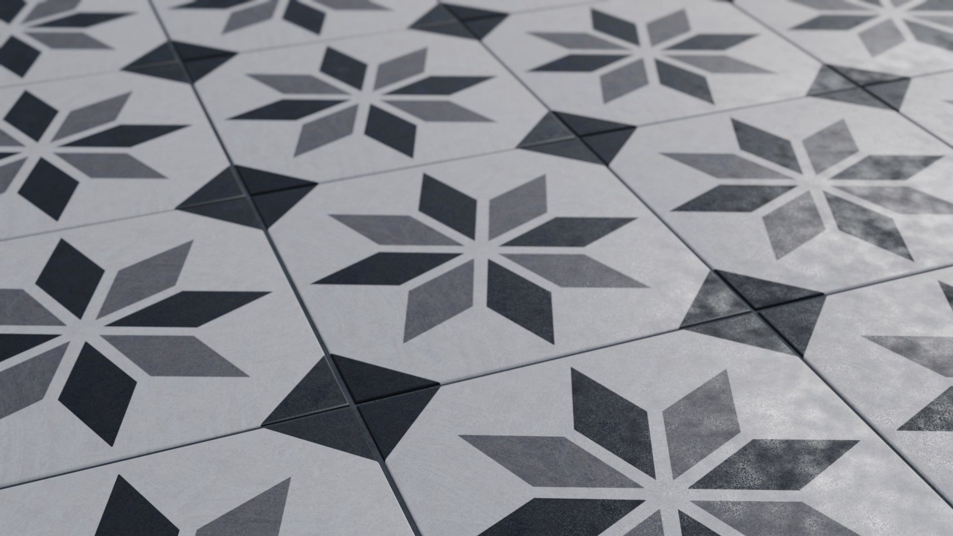 3D model Bathroom Floor Tile 3D Model VR / AR / low-poly | CGTrader