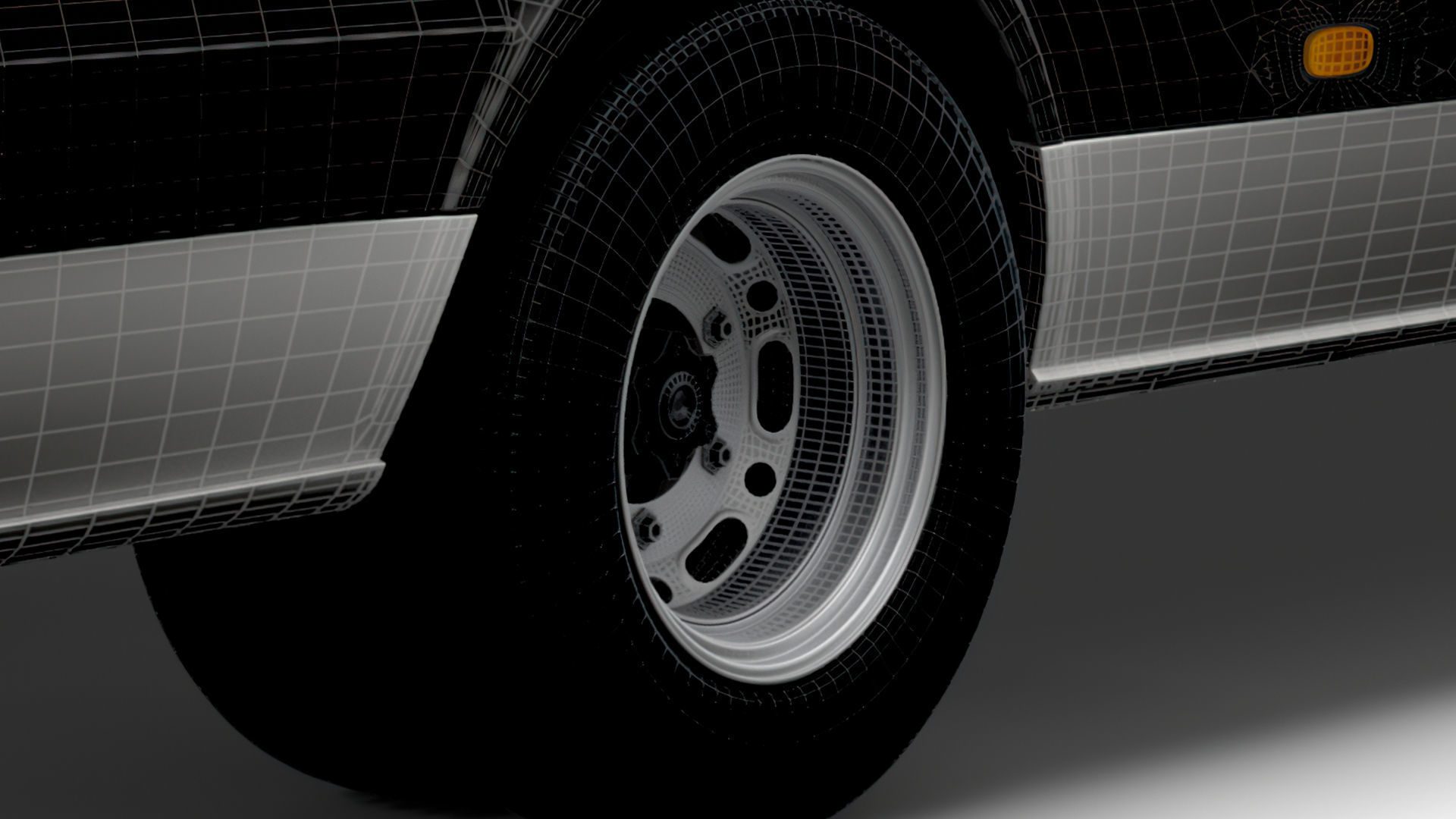 Mercedes Sprinter Cargo Van 2008 wheel 3D model | CGTrader