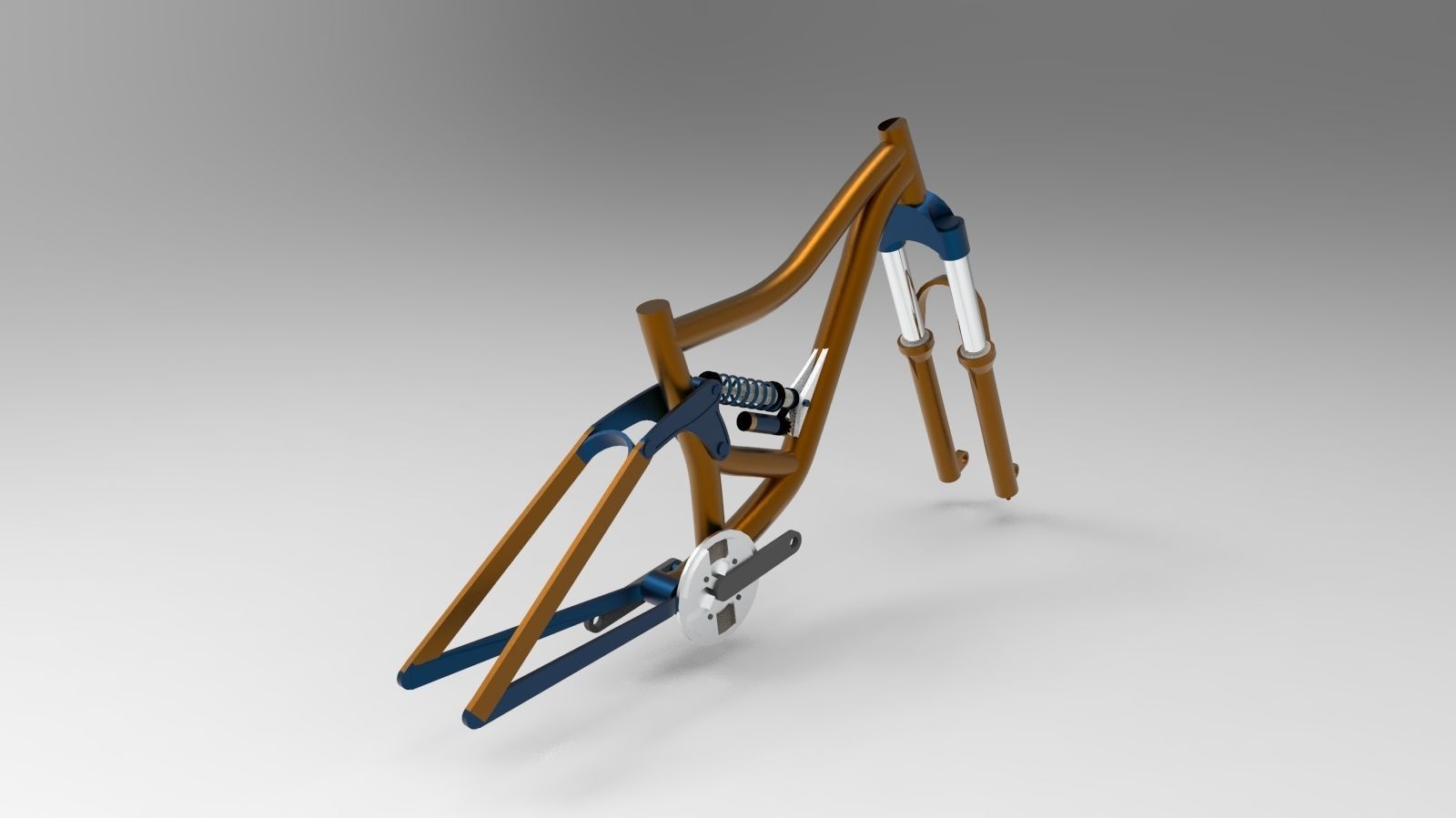 Downhill frame bike 3D model | CGTrader