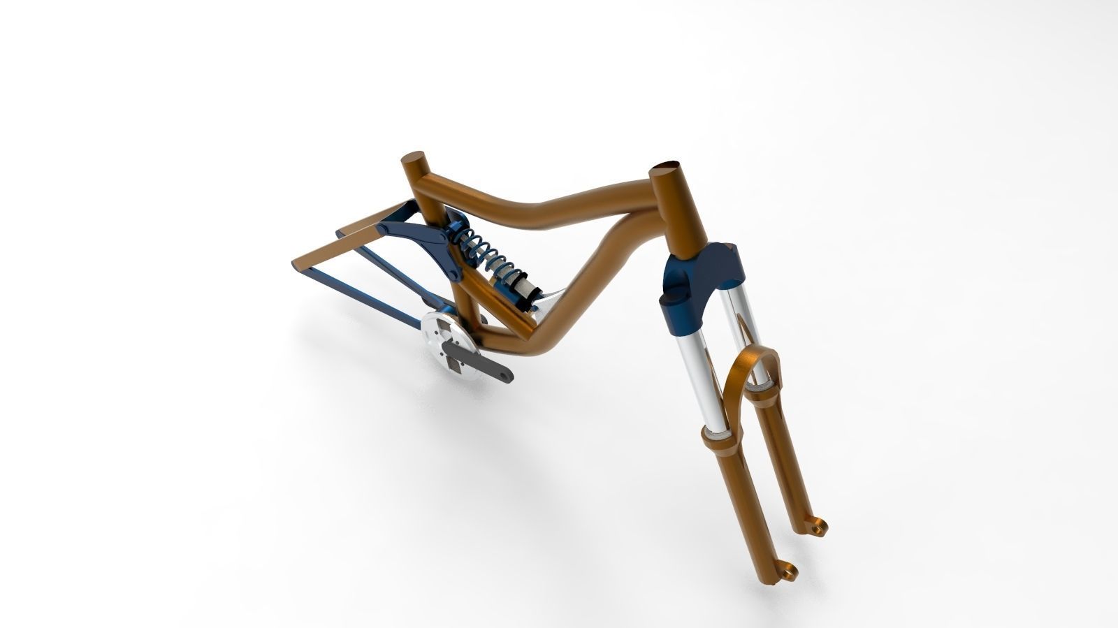Downhill frame bike 3D model | CGTrader