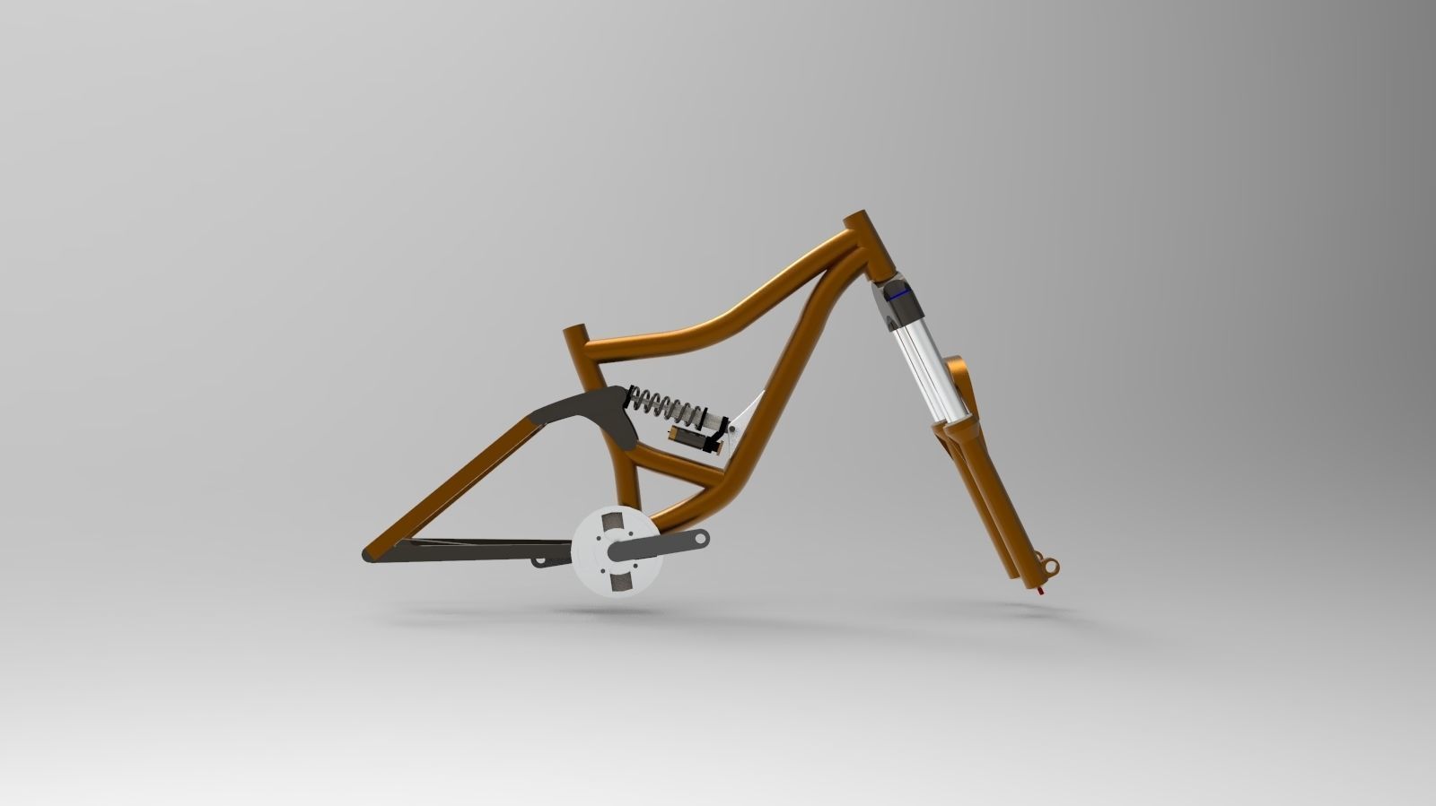 Downhill frame bike 3D model | CGTrader