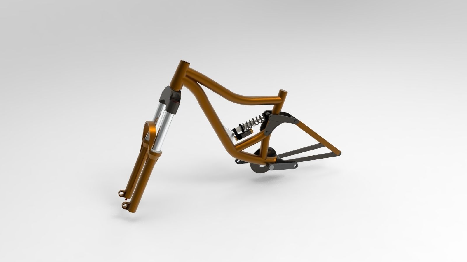 Downhill frame bike 3D model | CGTrader