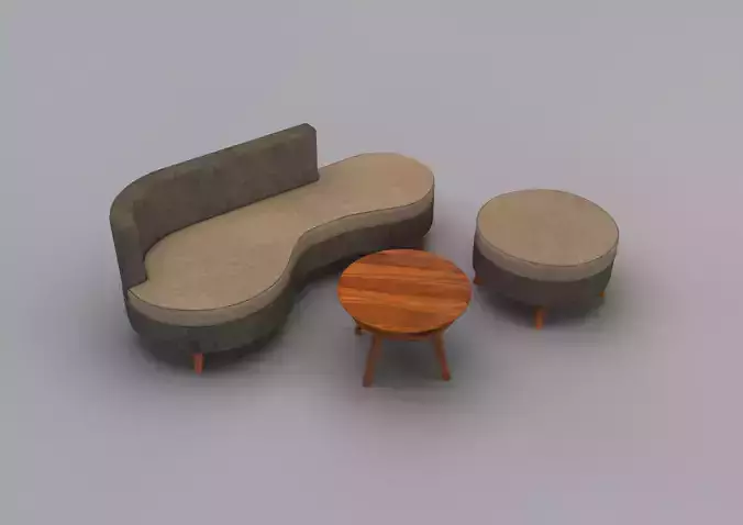 SOFA SET 03 3D model | CGTrader