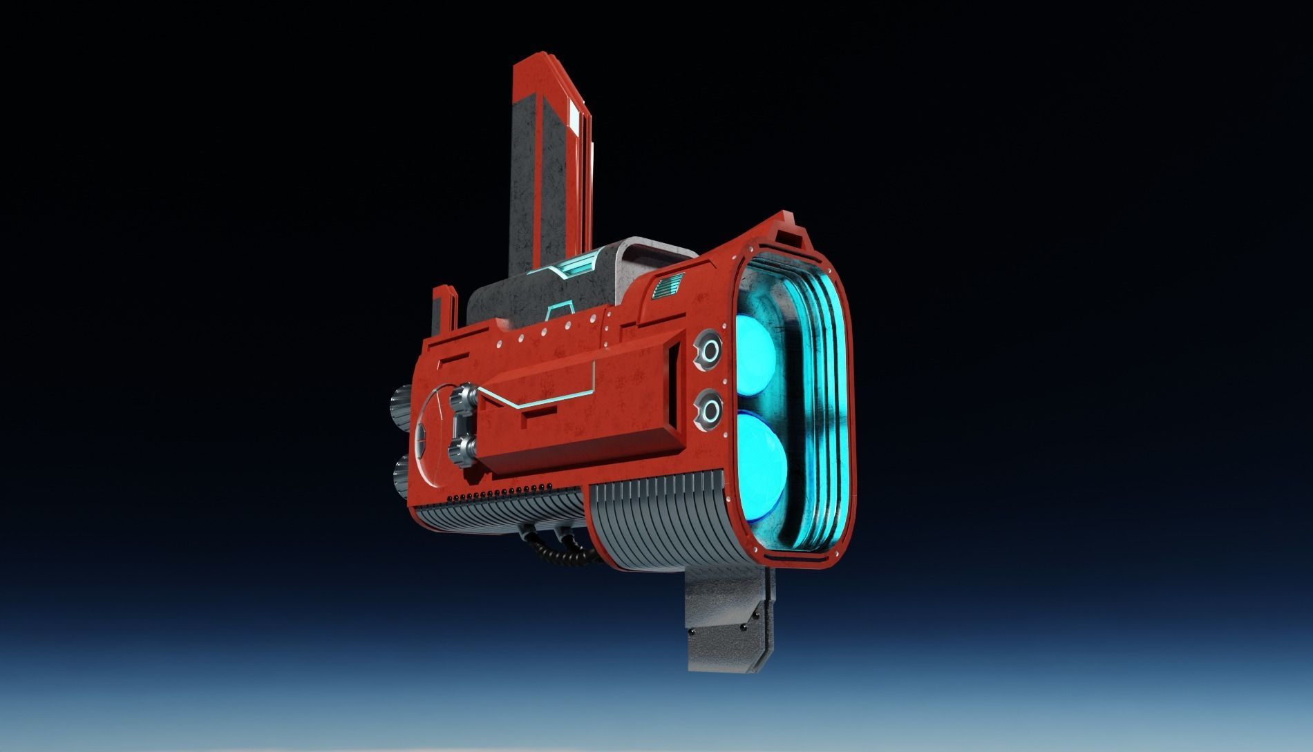 scifi space jet 3D model | CGTrader