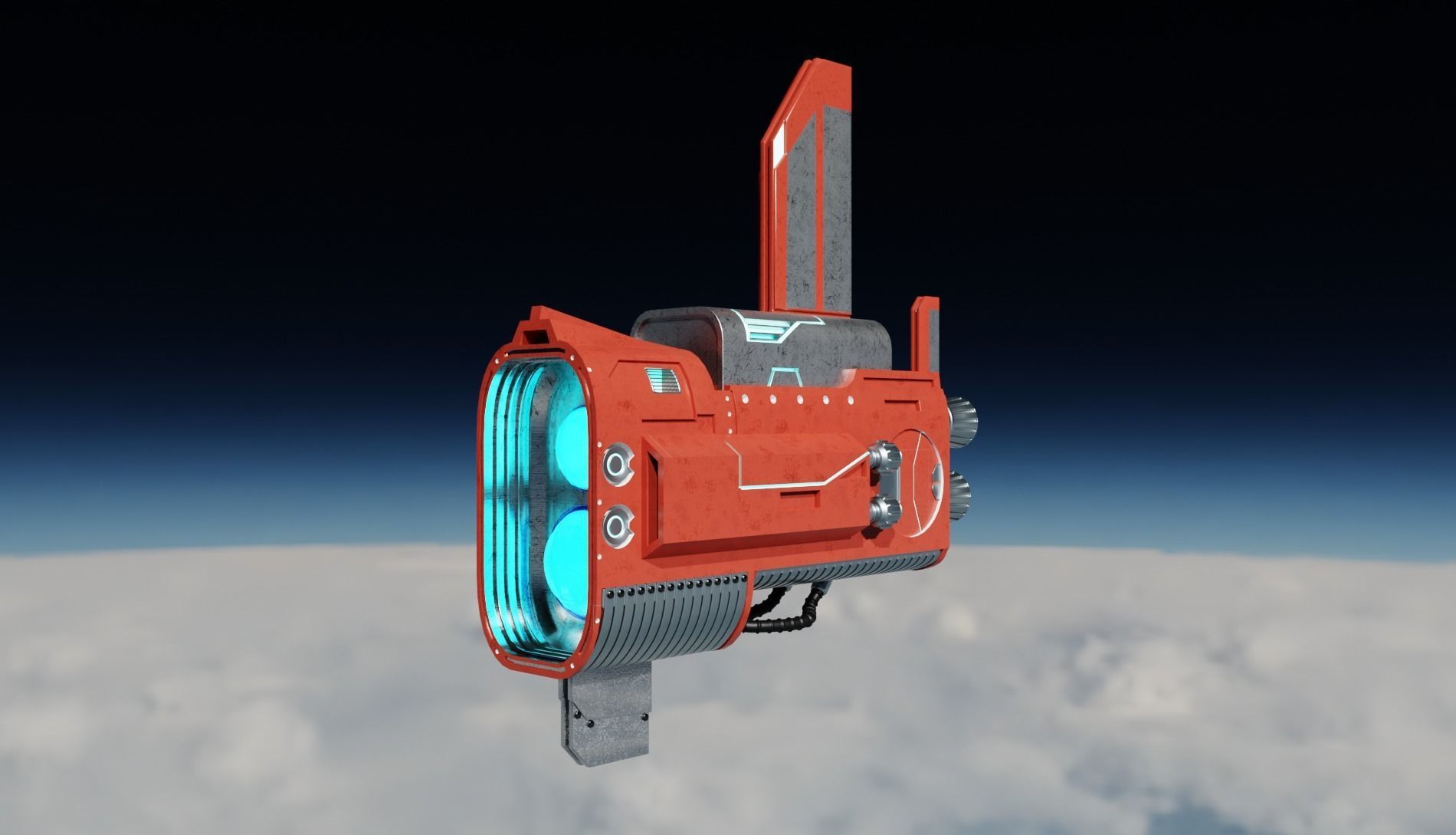 scifi space jet 3D model | CGTrader