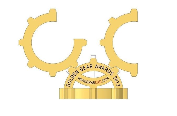 goldengear2012 gold gear free 3D model | CGTrader