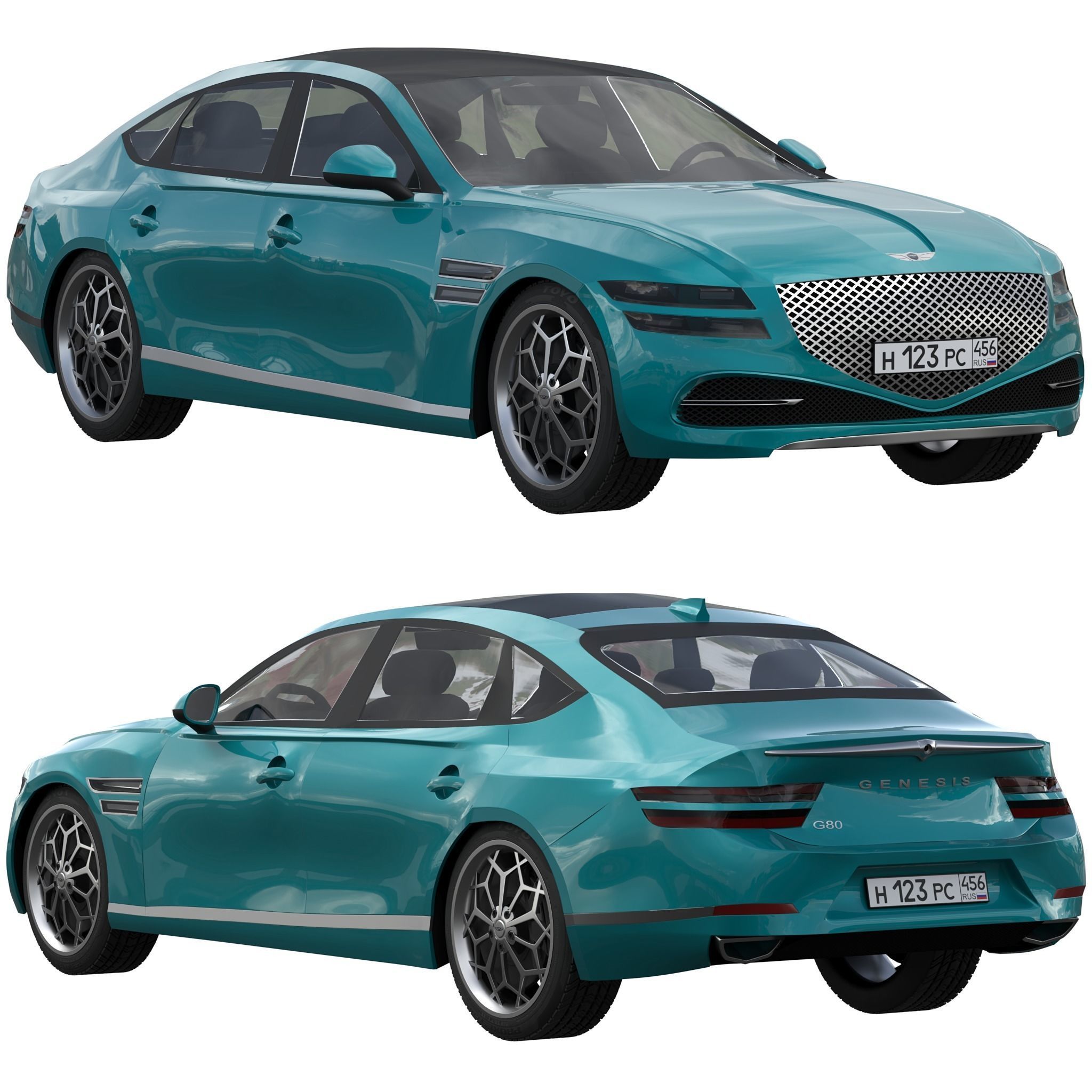 Genesis G80 3D model | CGTrader