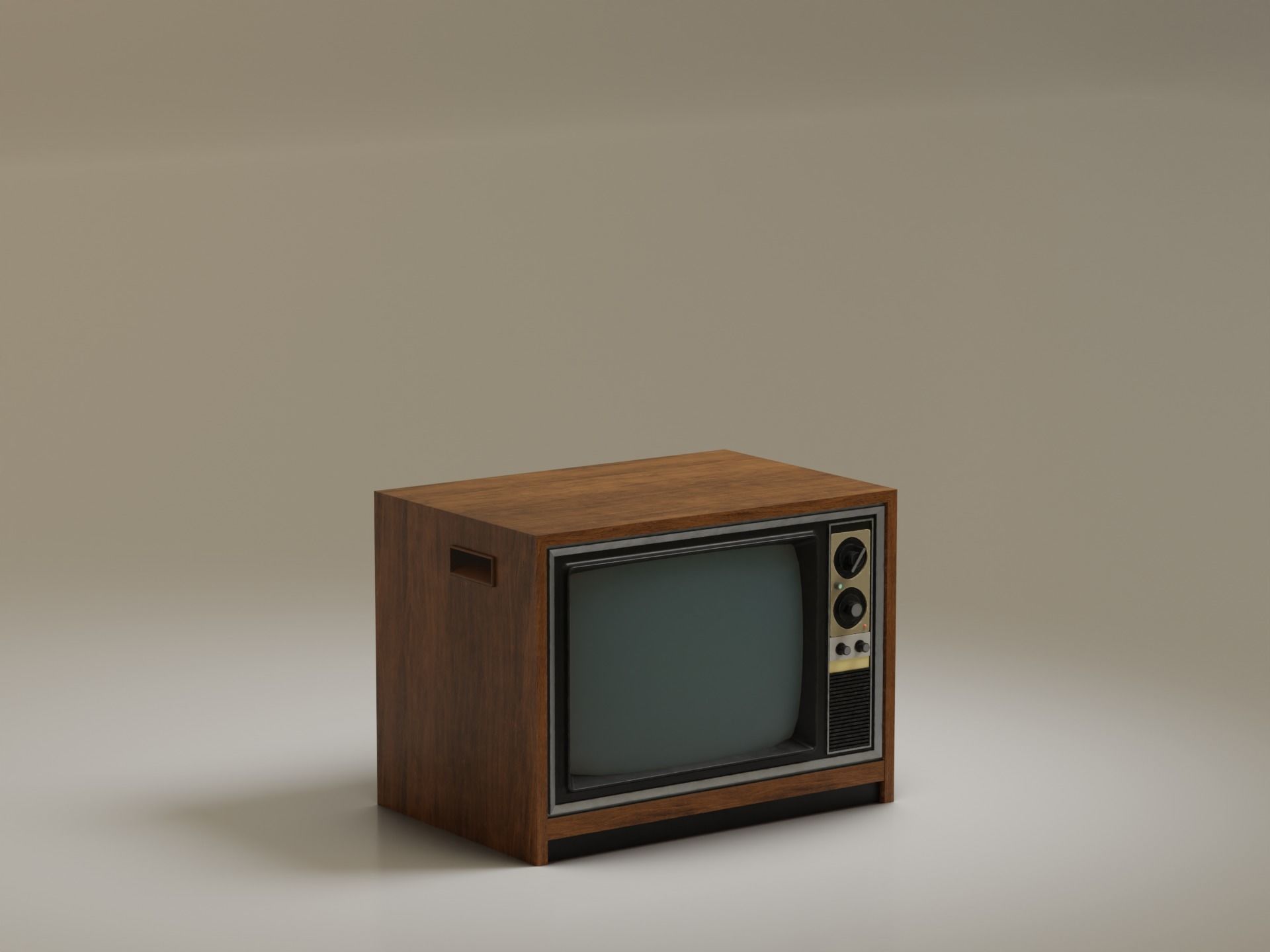 3D model Low-Poly Old Color TV VR / AR / low-poly | CGTrader