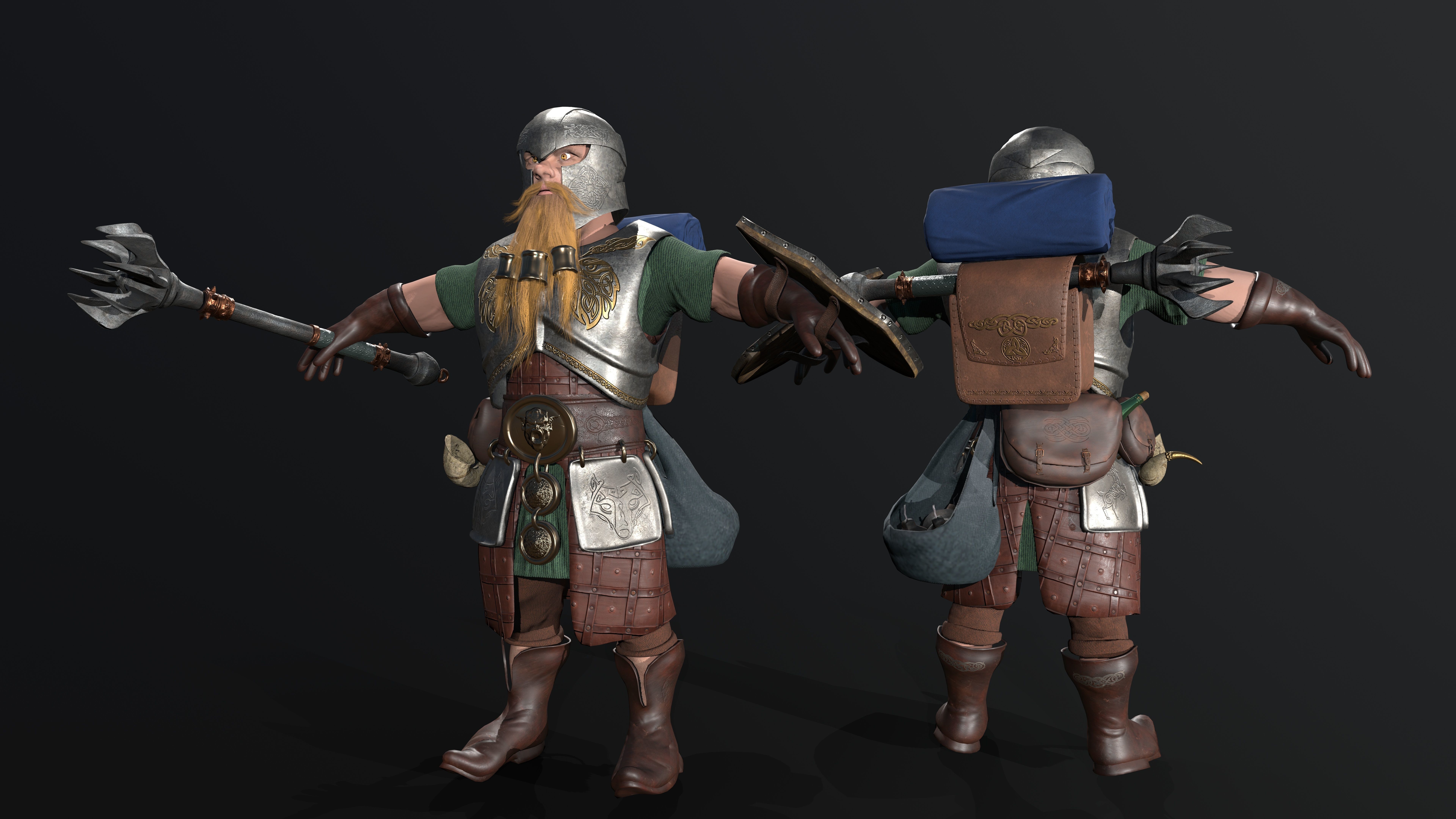 3D model Dwarf Grenadier VR / AR / low-poly | CGTrader