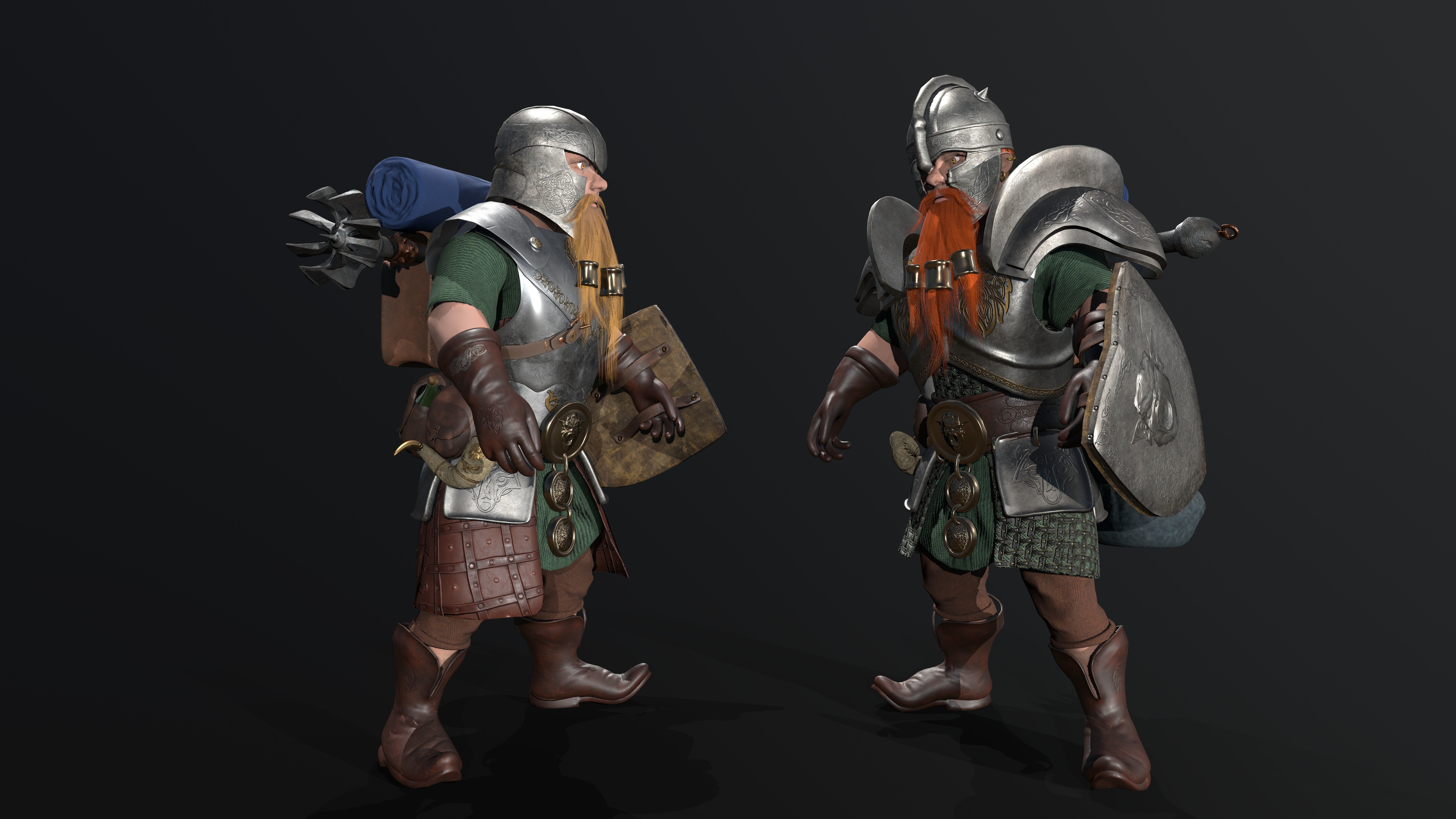 3D model Dwarf Grenadier VR / AR / low-poly | CGTrader