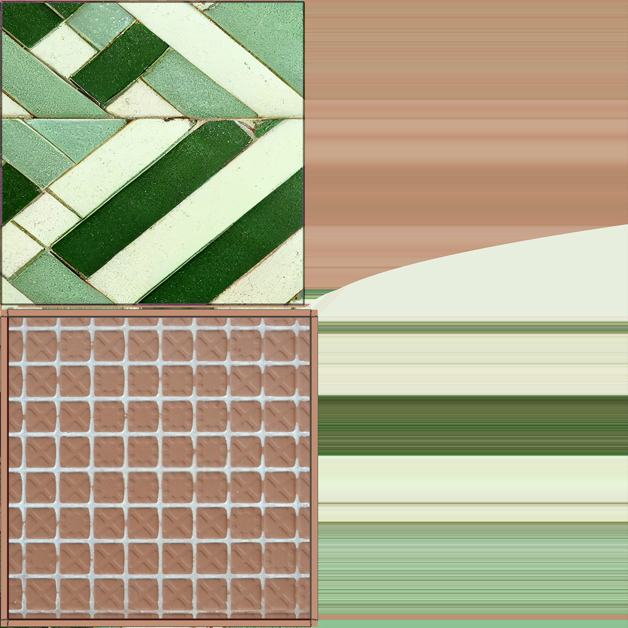 3D model Green Tiles AR VR PBR VR / AR / low-poly | CGTrader