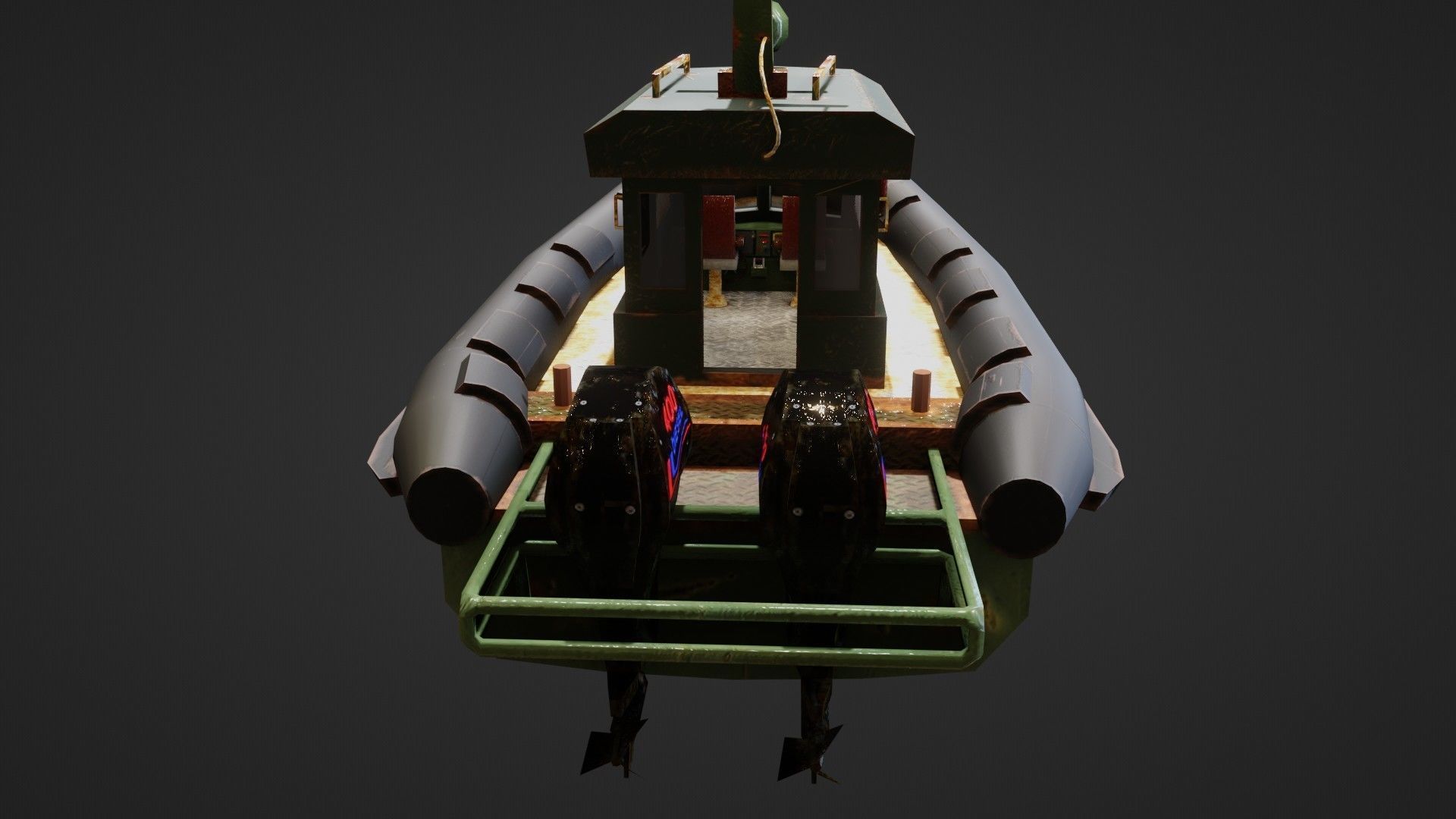 3D model military rhib for games VR / AR / low-poly | CGTrader