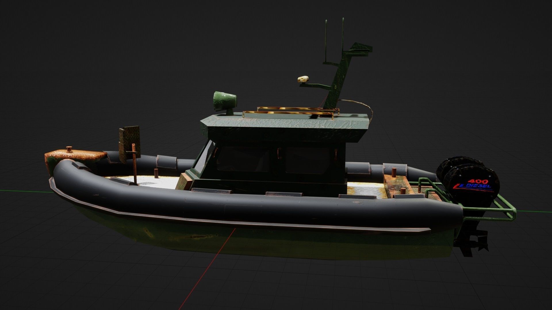 3D model military rhib for games VR / AR / low-poly | CGTrader