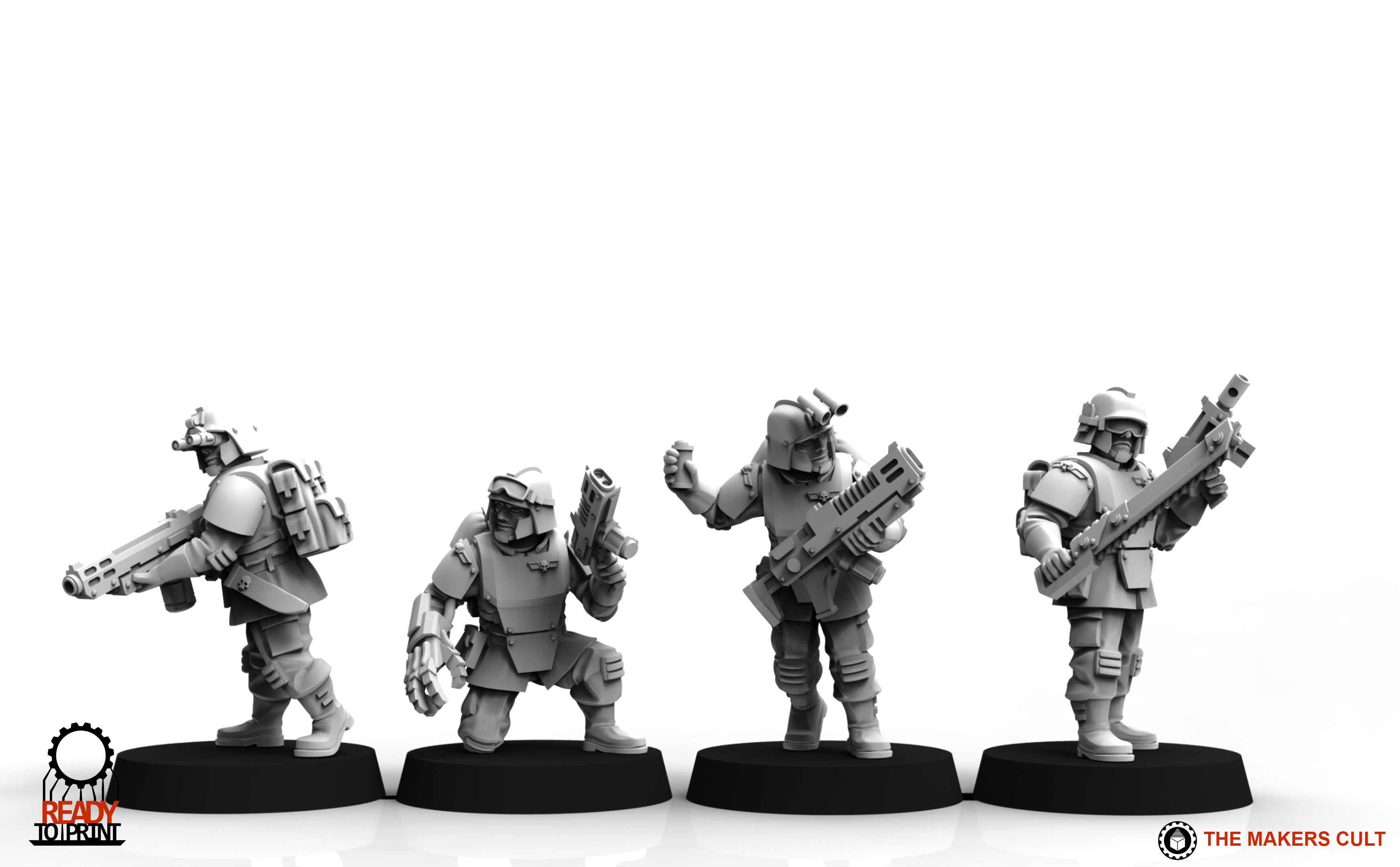 Universal Guard - Command Squad Builder 3D model 3D printable | CGTrader