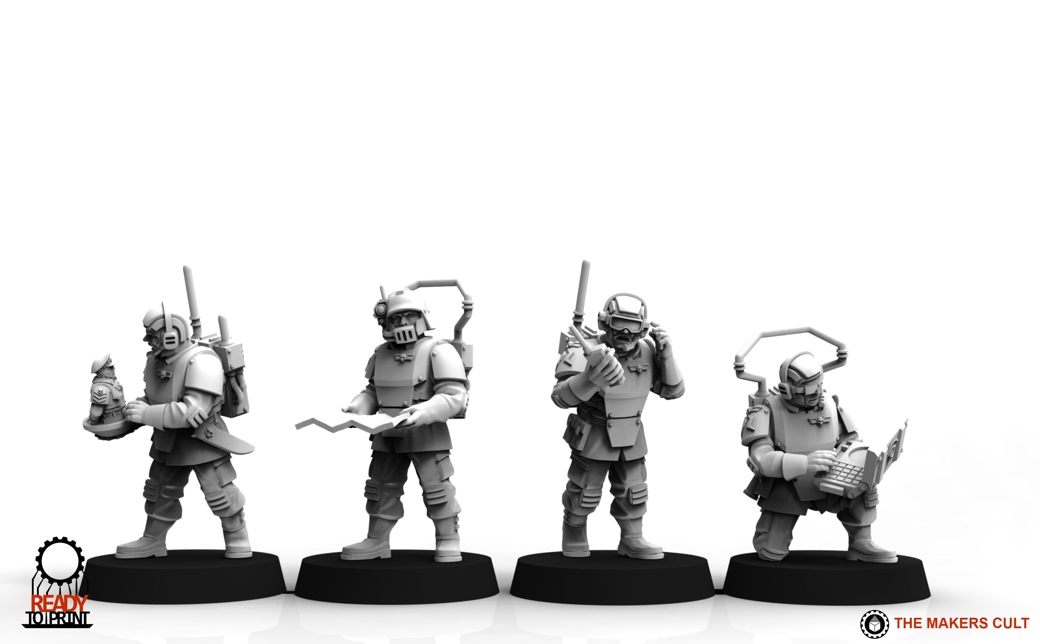 Universal Guard - Command Squad Builder 3D model 3D printable | CGTrader