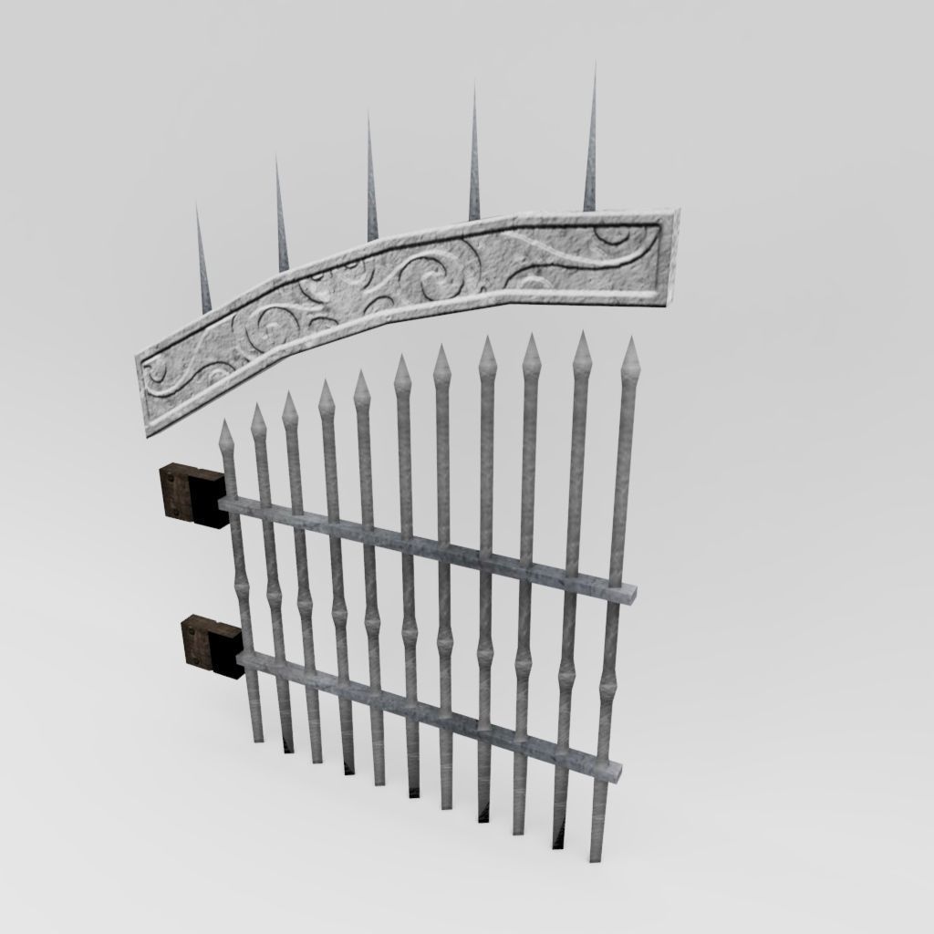 3D model Prop gate VR / AR / low-poly | CGTrader